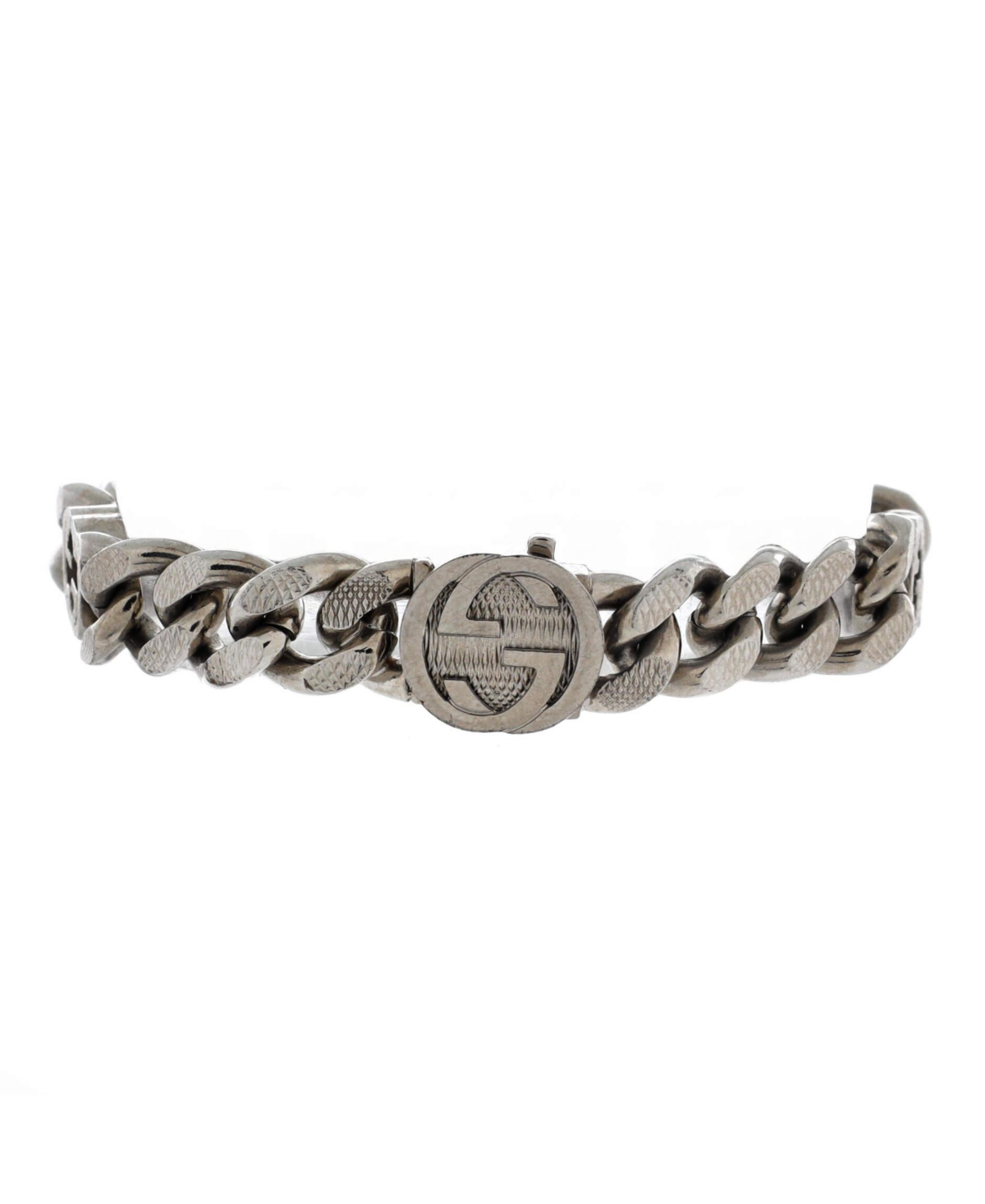 Click here for Pre-Owned Gucci Interlocking G Curb Chain Bracelet... prices