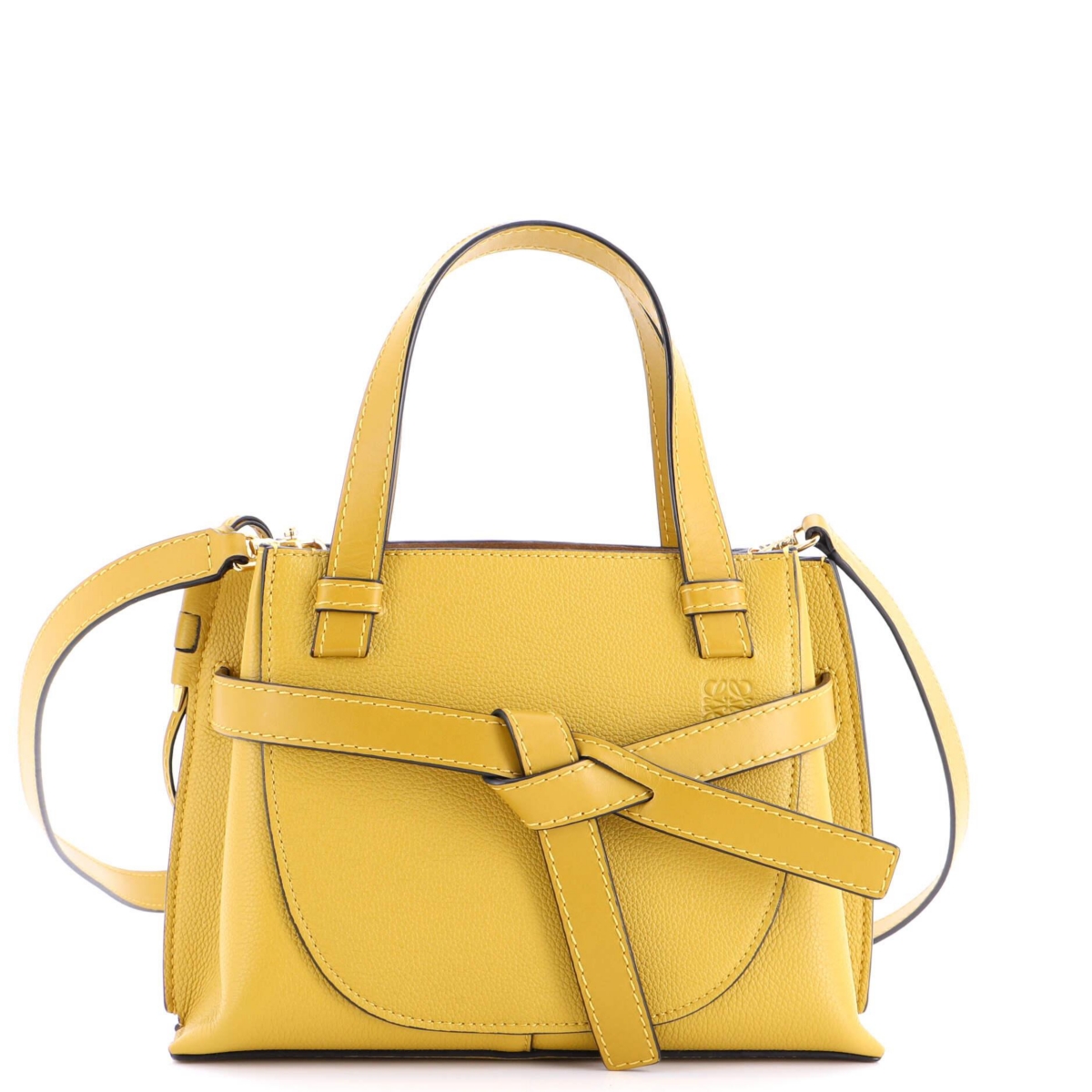 Click here for Pre-Owned Loewe Mini Gate Tote Leather - Yellow prices