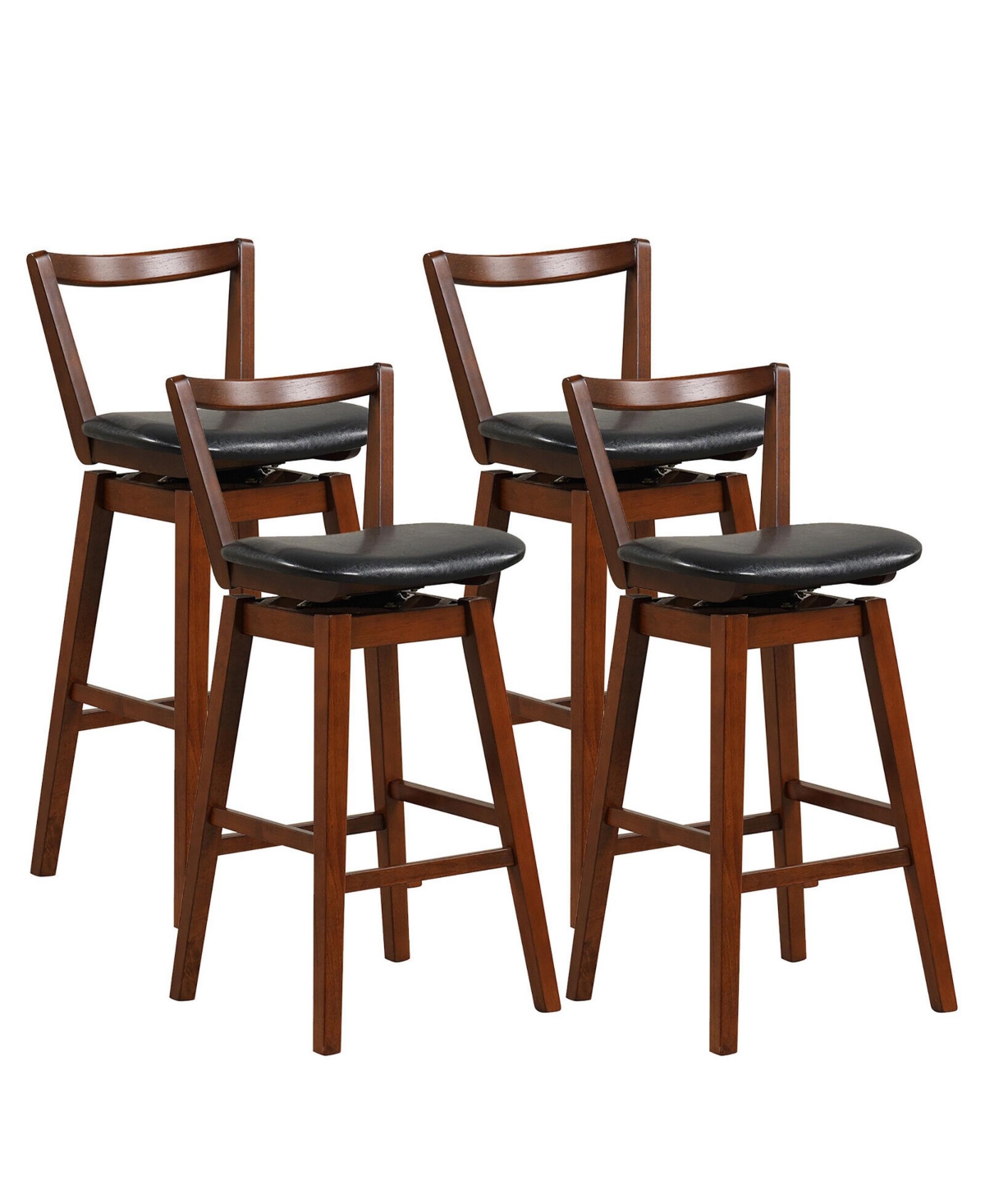 Click here for Gymax Swivel Bar Height Bar Stool Set of 4 30.5 Up... prices