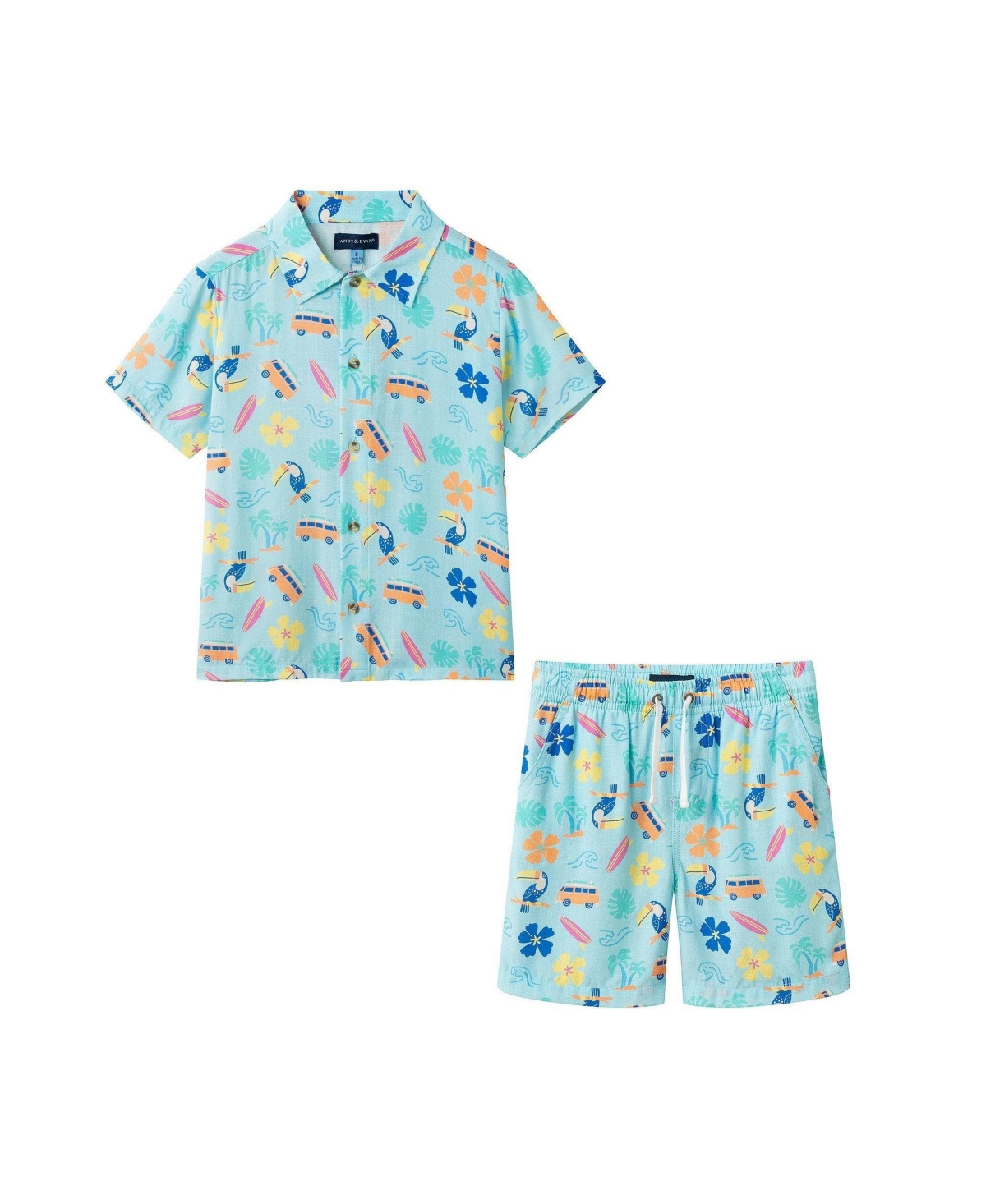 Click here for Andy & Evan Toddler Boys Beach Print Buttondown an... prices