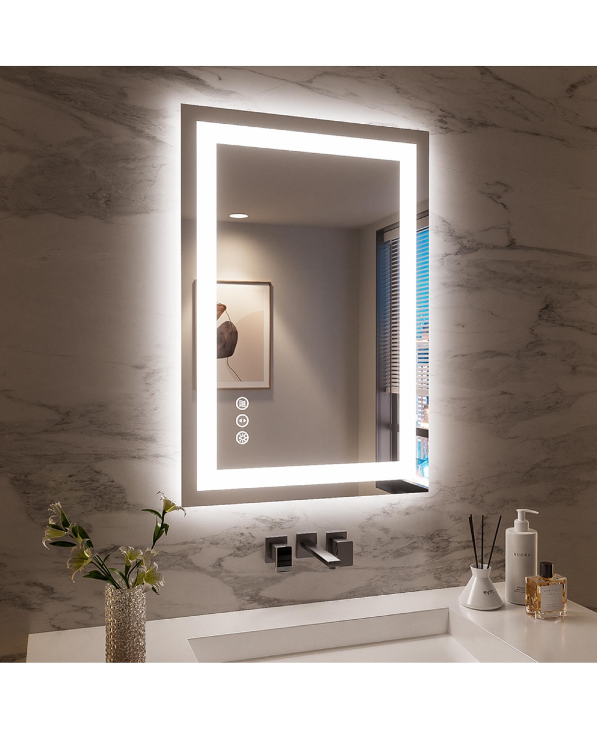 Click here for Rainsken 24x36 Inch Led Bathroom Mirror  Wall Moun... prices