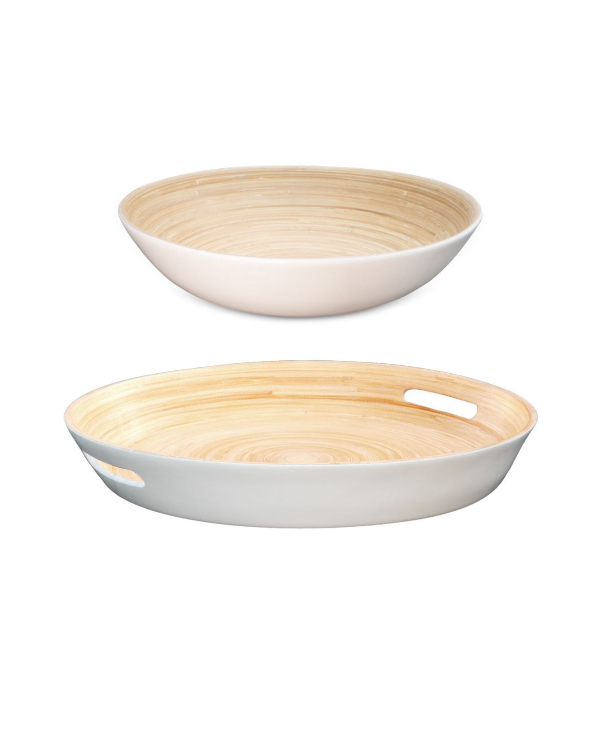 Click here for Joyce Chen Lexa Bamboo 2-Pc. Handcrafted Serving T... prices