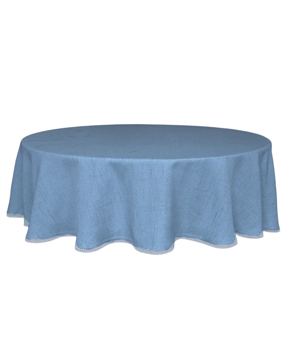 Lenox French Perle Solid Tablecloth  70 Round - Periwinkle