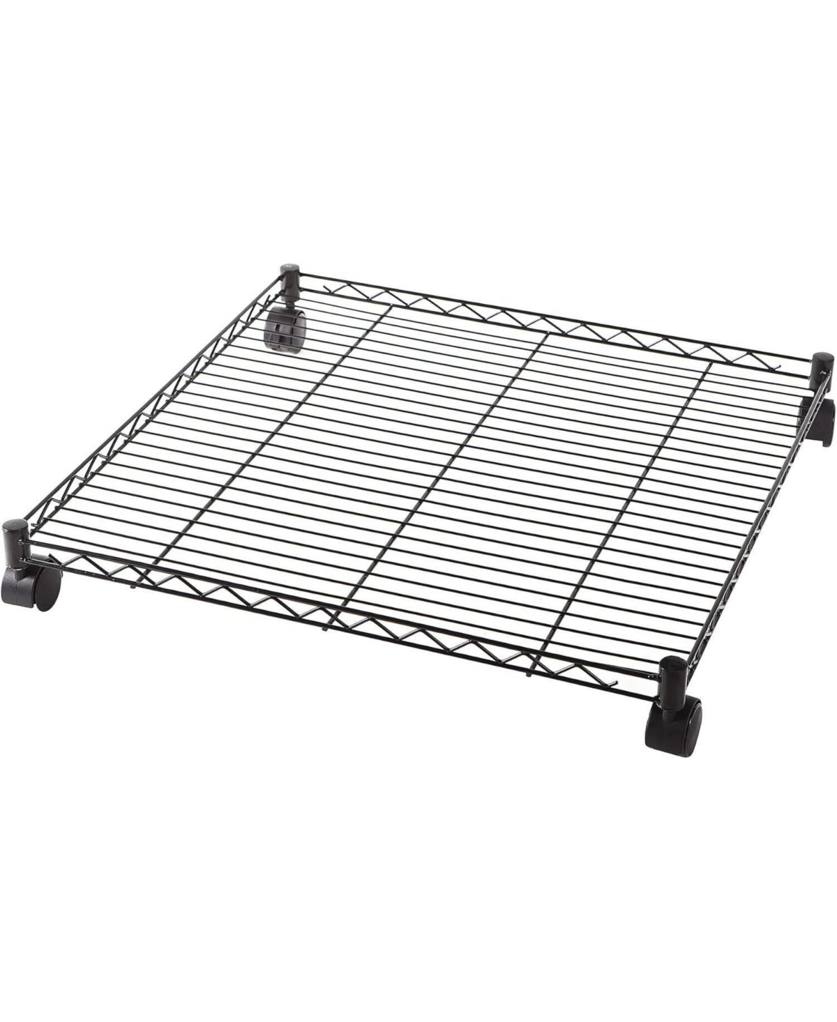 Click here for DormCo Suprima Rolling Underbed Square Shelf - Bla... prices
