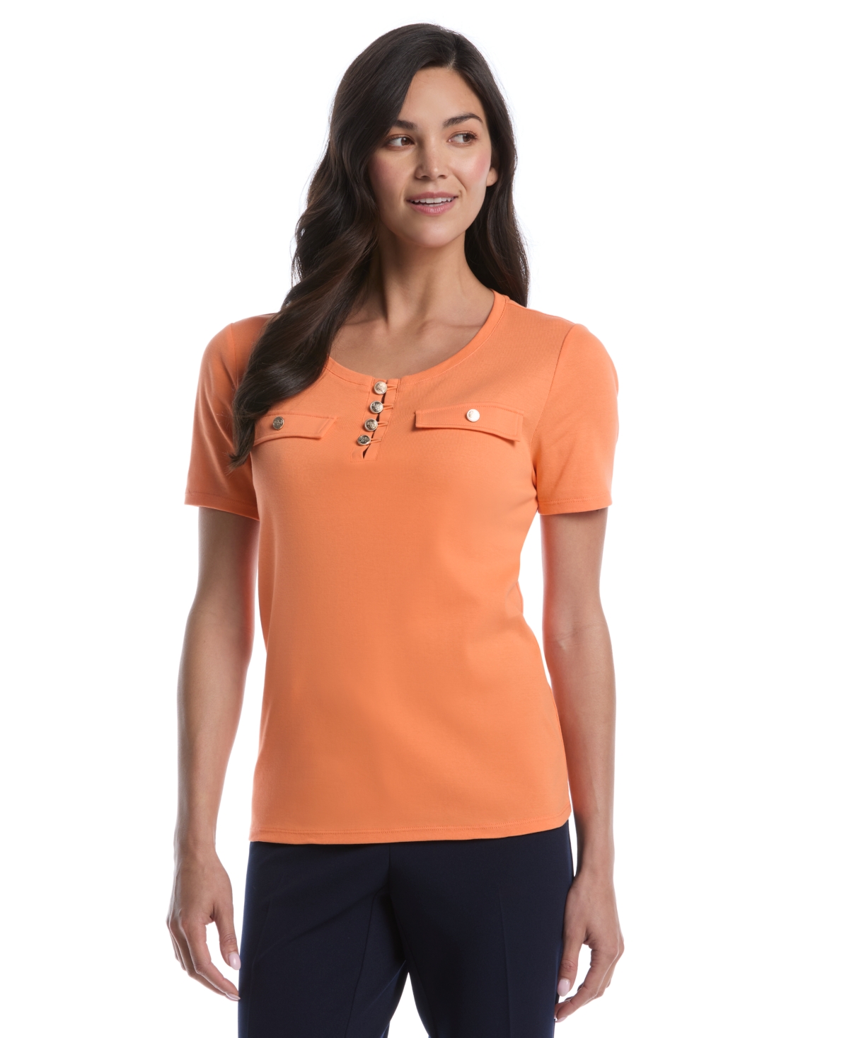 Click here for Rafaella Womens Petite Welt Pocket Button Detail S... prices
