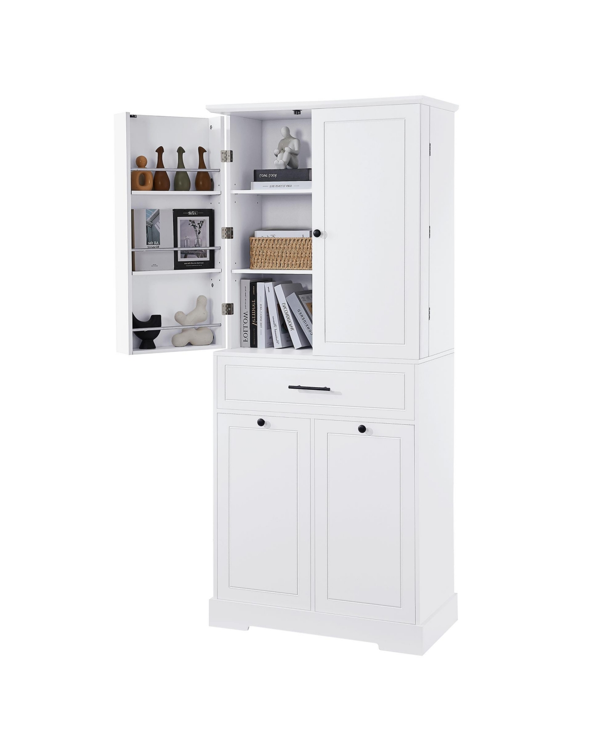 Click here for Casainc Bathroom Storage Cabinet with Laundry Hamp... prices