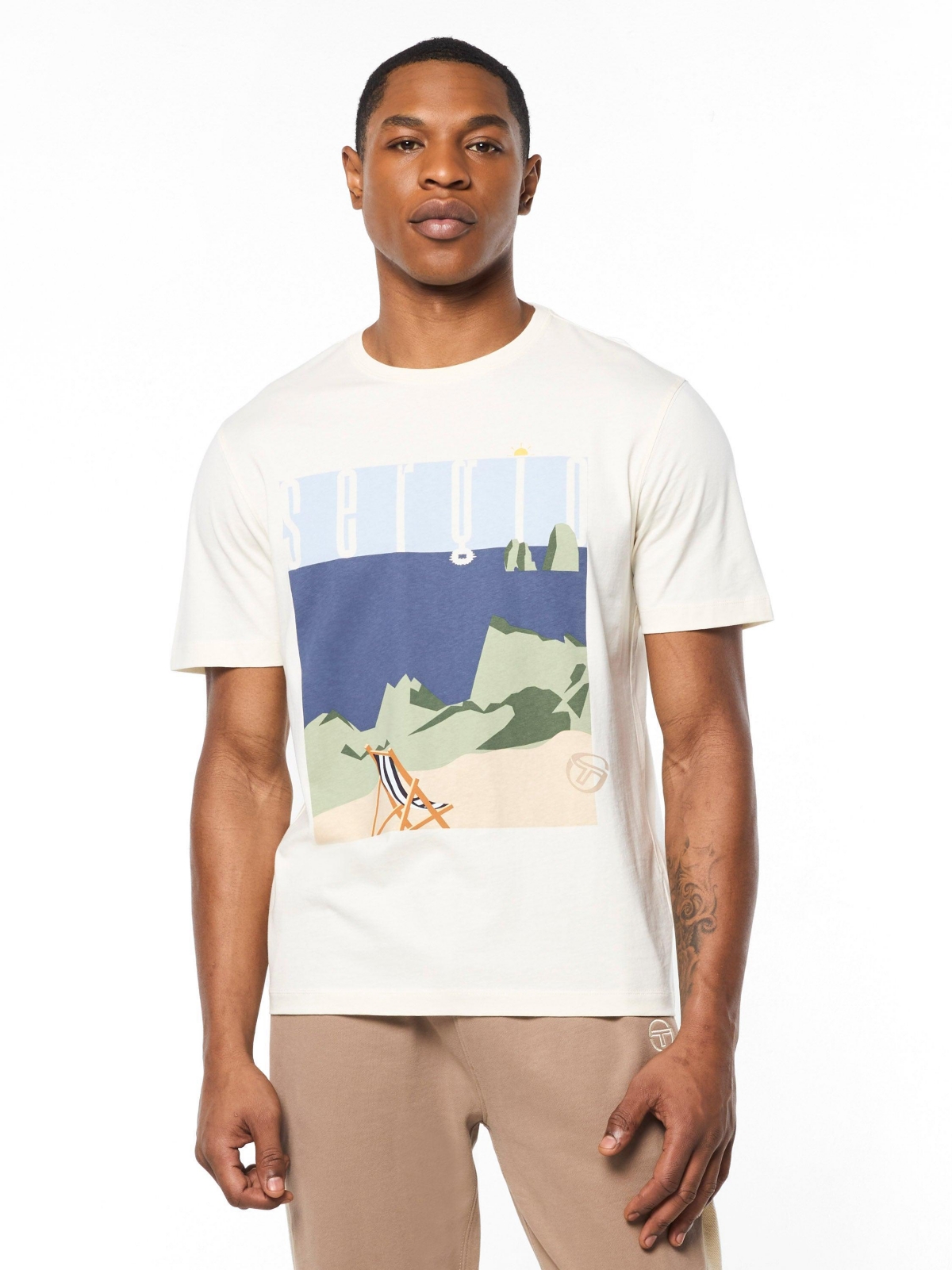 Click here for Sergio Tacchini Mens Tosca T-shirt - Gardenia prices