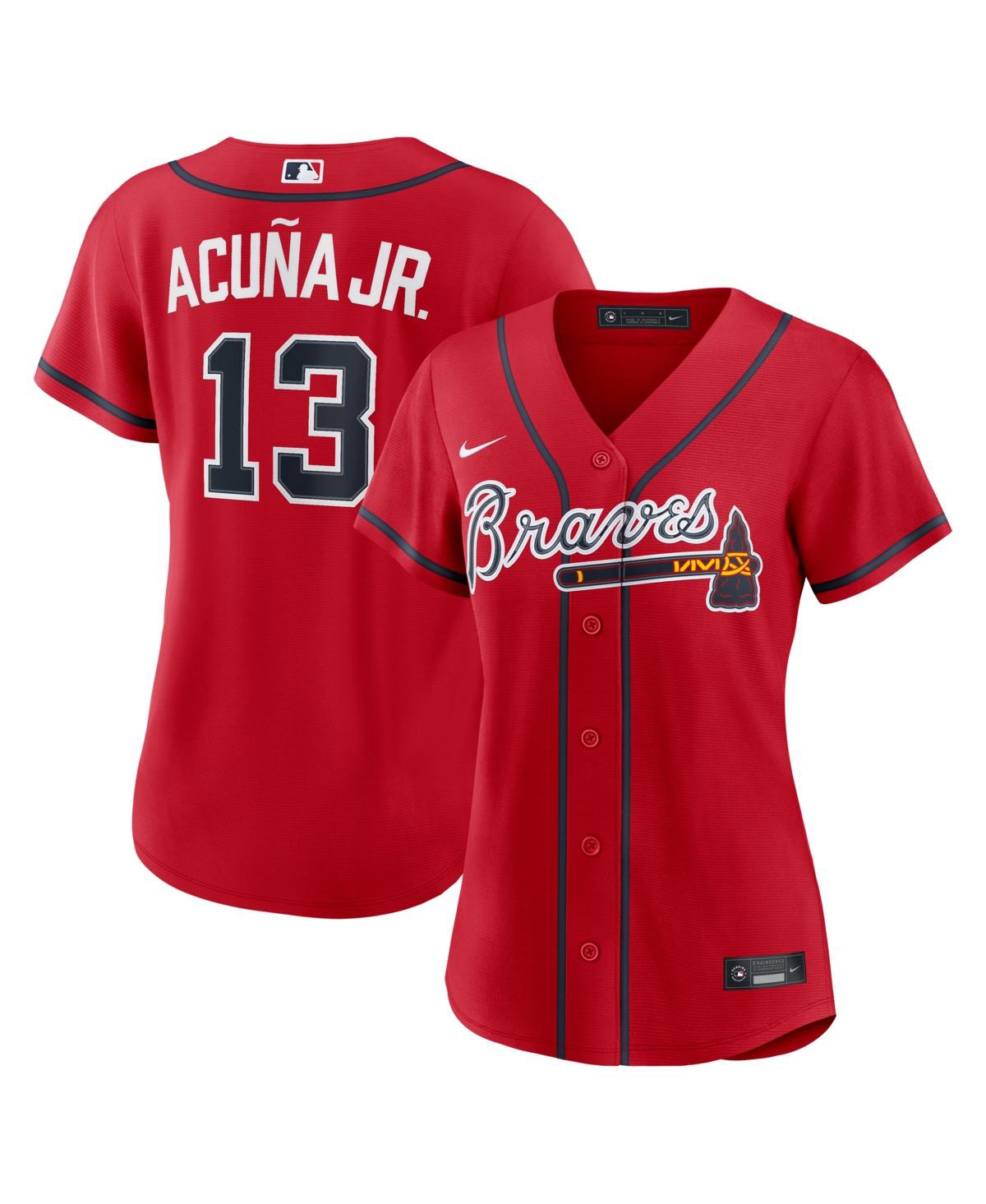 Click here for Nike Womens Ronald Acuna Jr. Red Atlanta Braves Al... prices