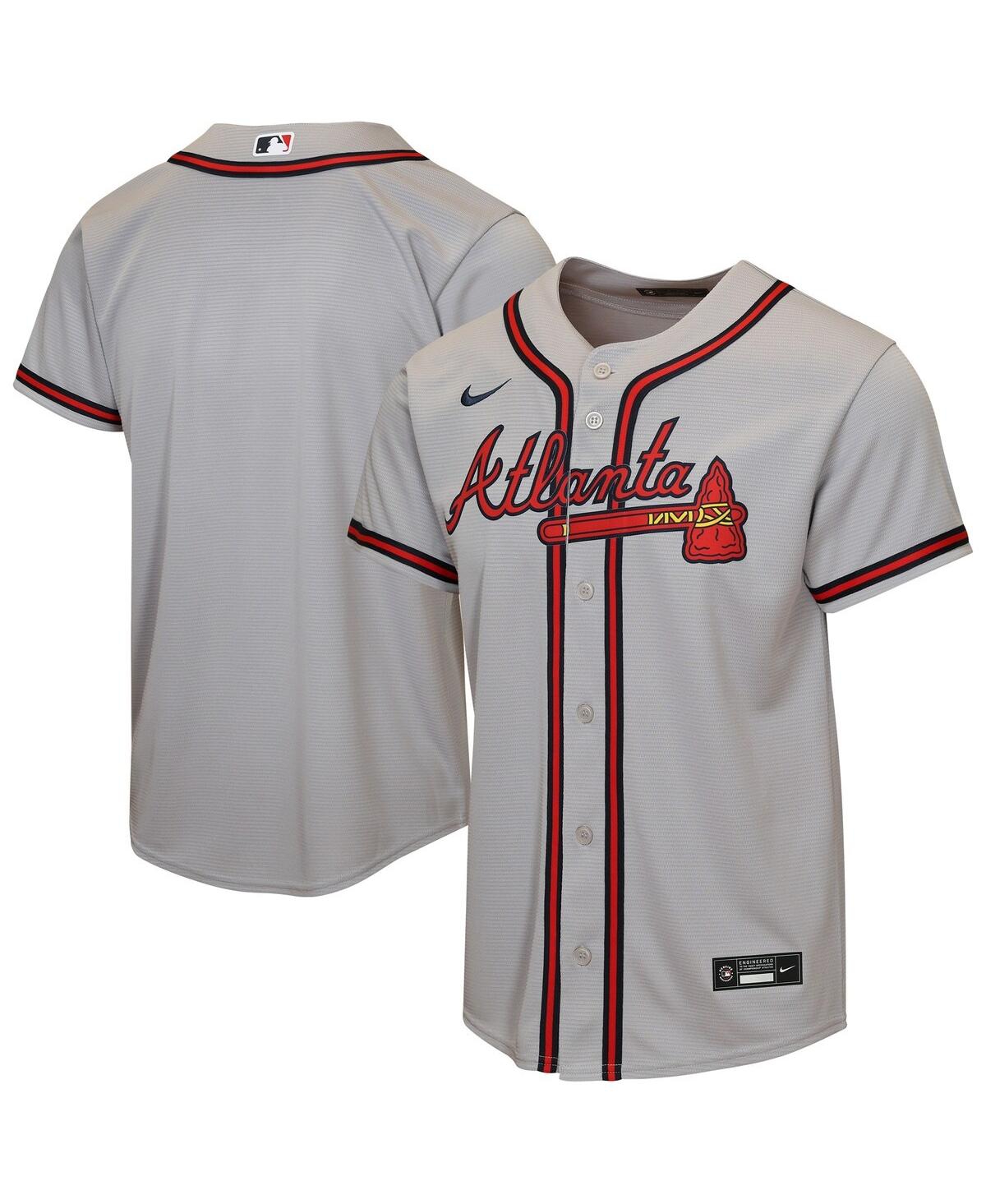 Click here for Nike Big Boys and Girls Gray Atlanta Braves Road R... prices