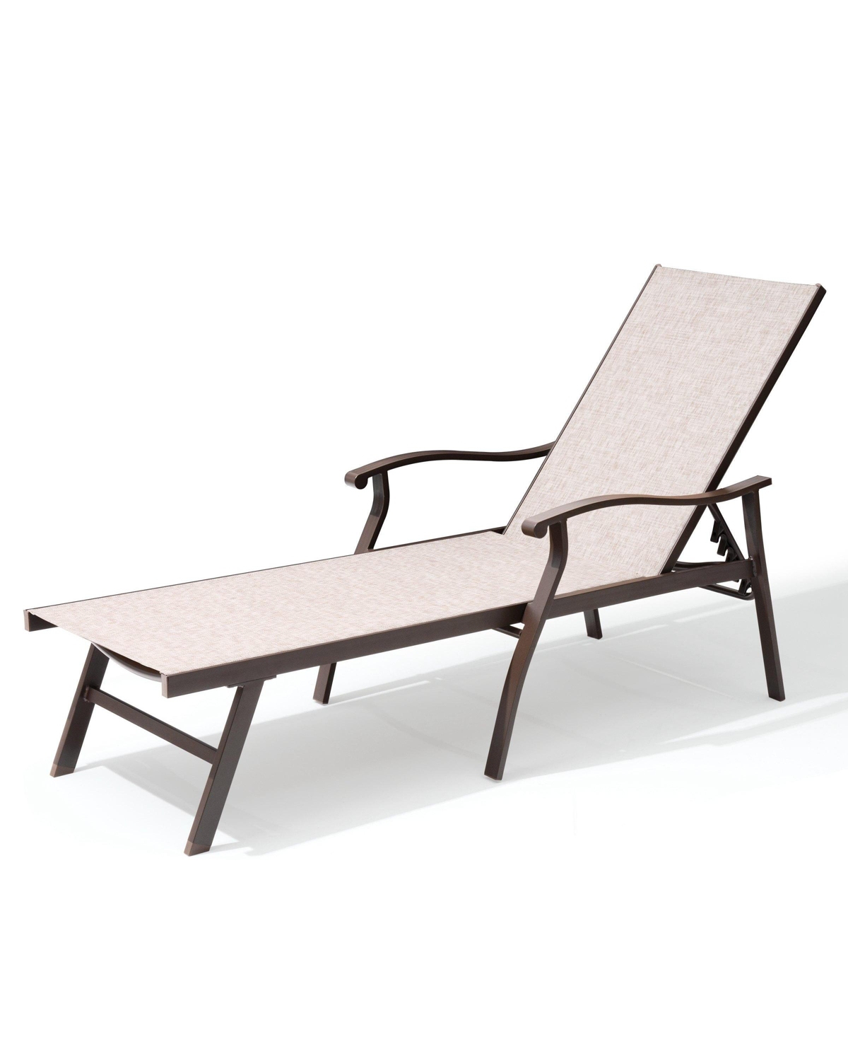 Click here for Pellebant Outdoor Patio Aluminum Adjustable Chaise... prices