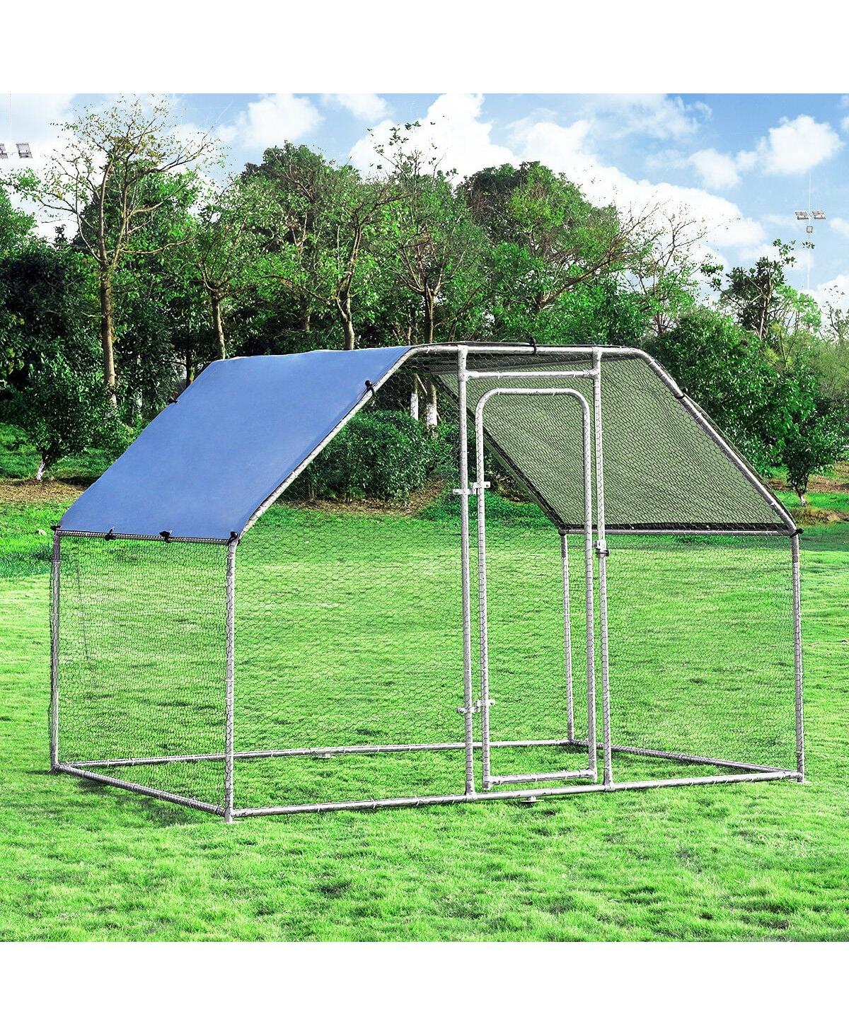 Click here for Ecooso Large Walk In Chicken Run Cage - Silver prices
