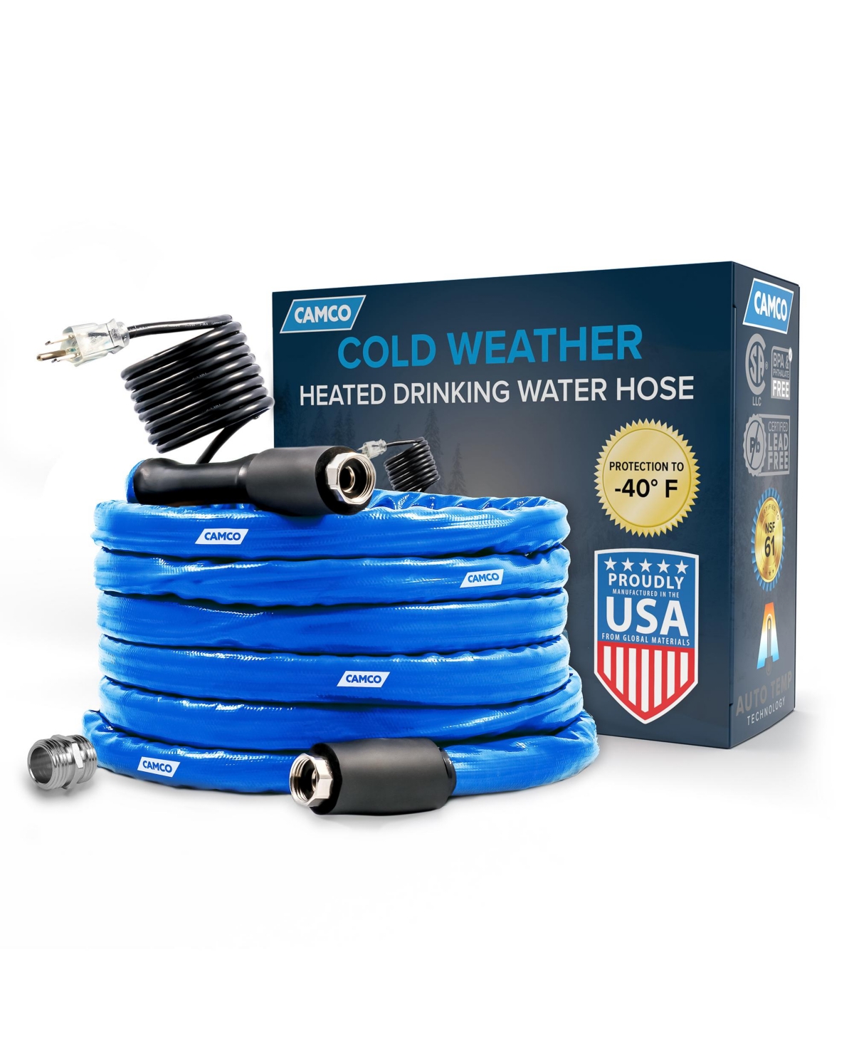 Click here for Camco Heated 50 Foot Rv Drinking Water Hose  Freez... prices