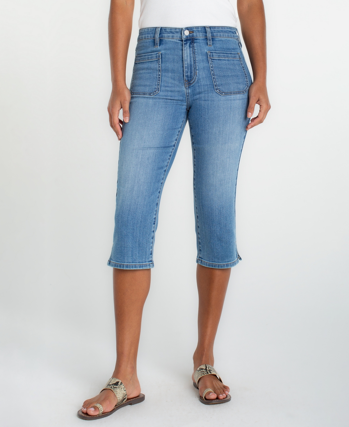 Click here for Liverpool Los Angeles Womens Mid-Rise Capri Jeans... prices