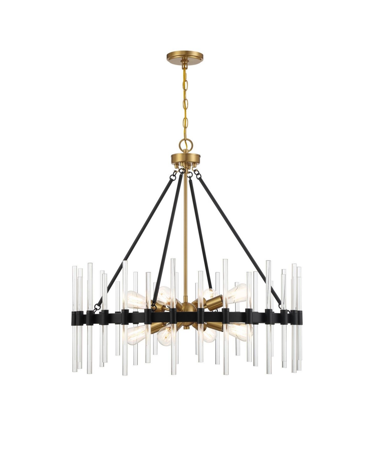 Click here for Savoy House Santiago 8-Light Pendant in Matte Warm... prices