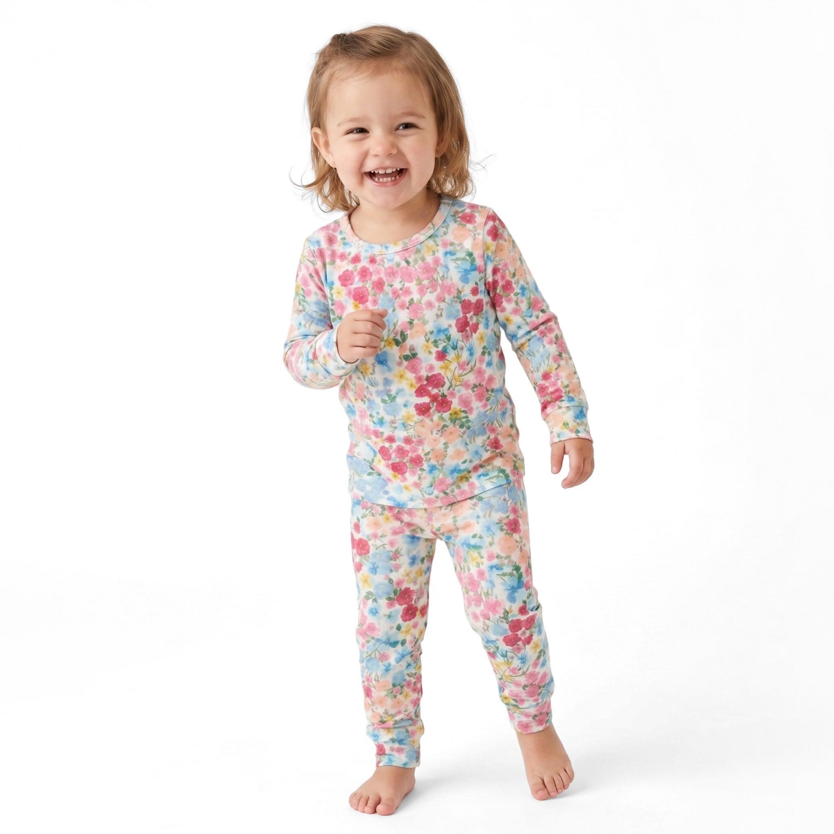 Click here for Motette Toddler Petal Parade Pajama Set - Floral prices