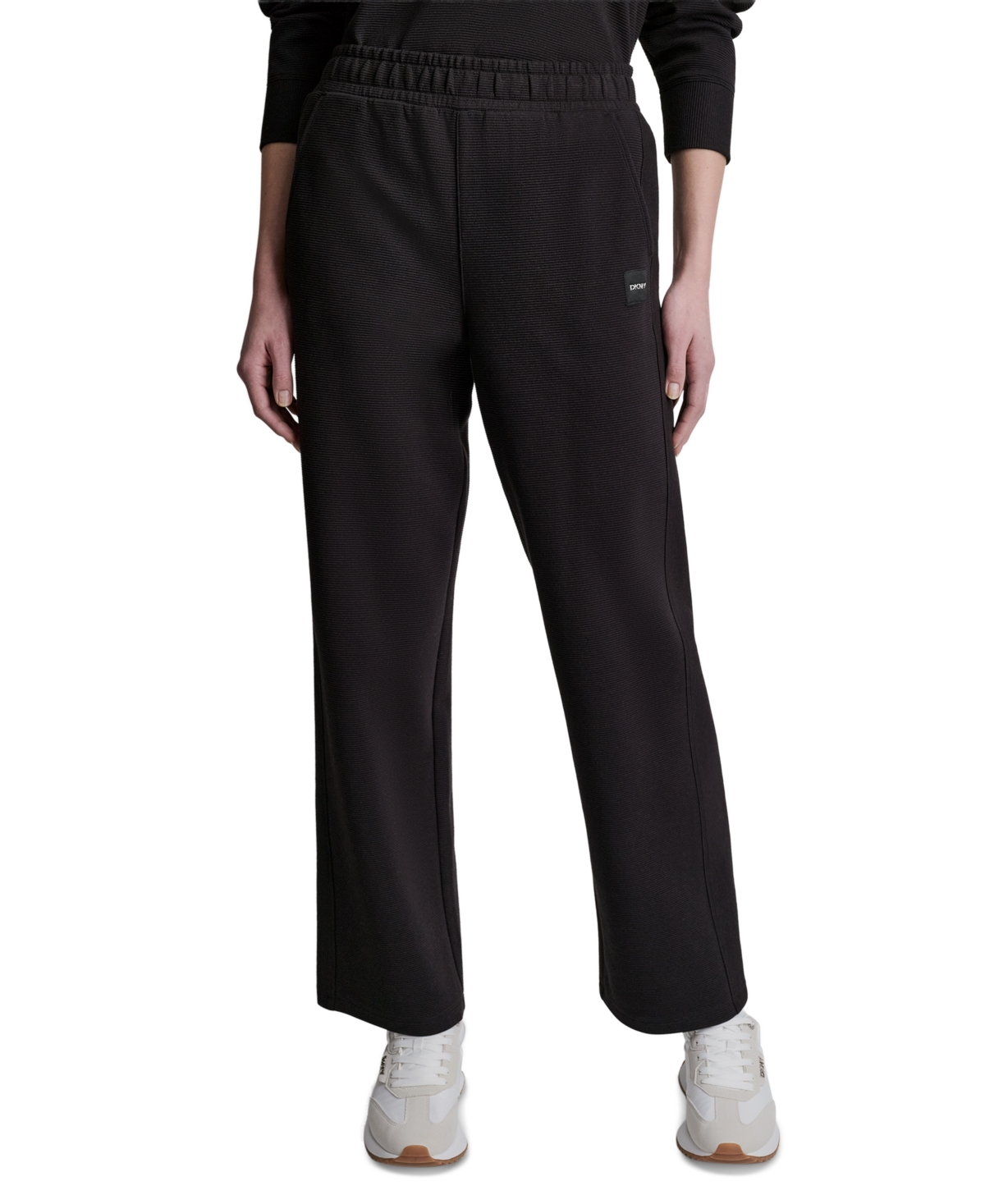 Click here for Dkny Sport Womens High-Rise Track Pants - Black prices