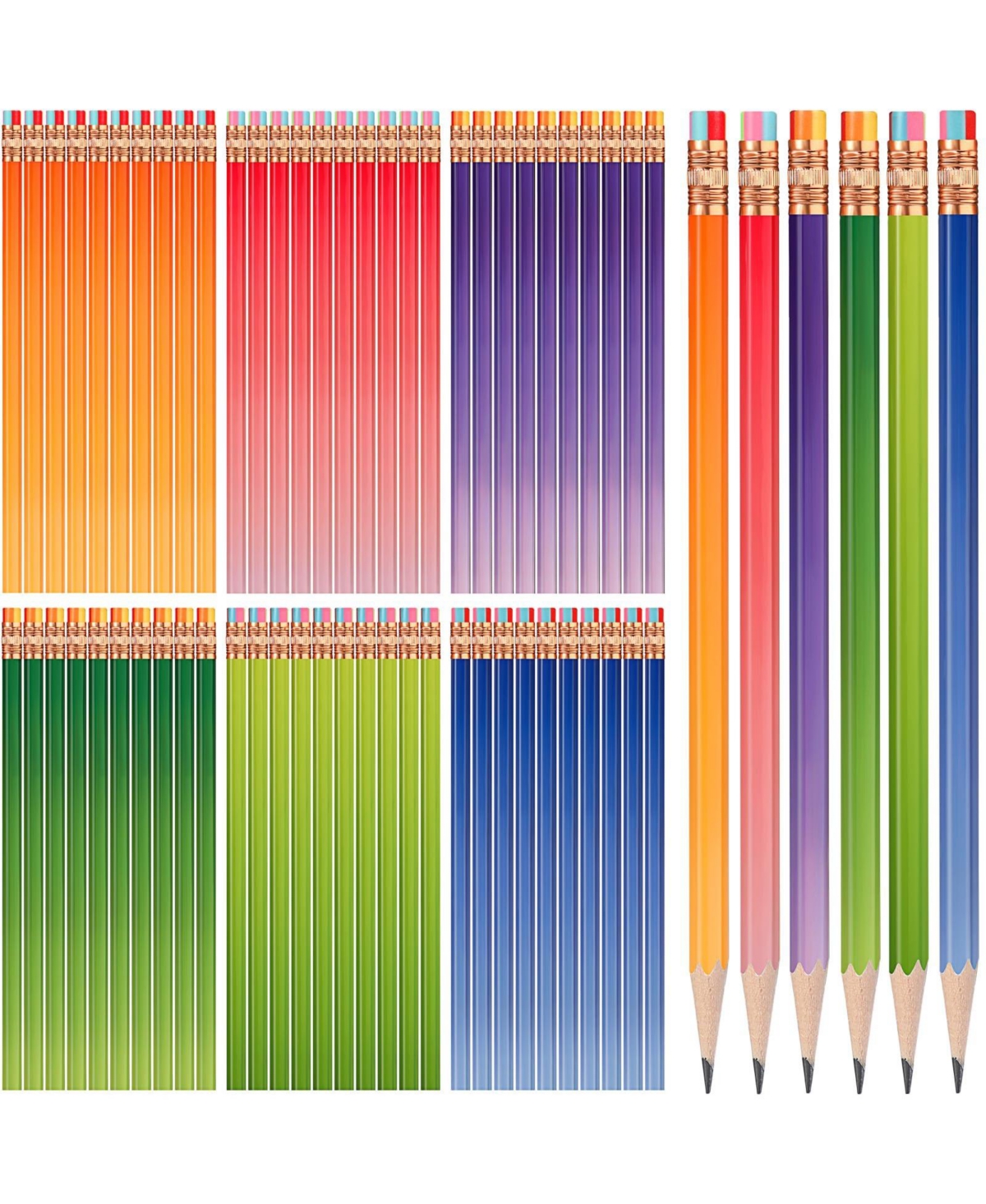 Click here for Gnuadz Hb Pencils Wood Cased Eraser Hexagonal Grap... prices