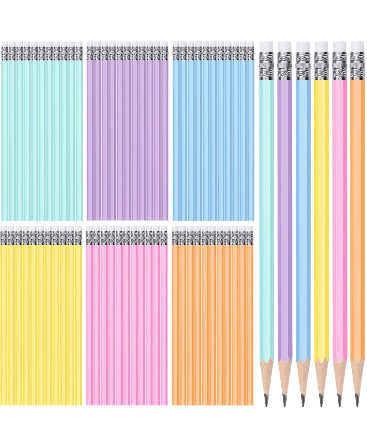 Click here for Gnuadz Hb Pencils Wood Cased Eraser Hexagonal Grap... prices