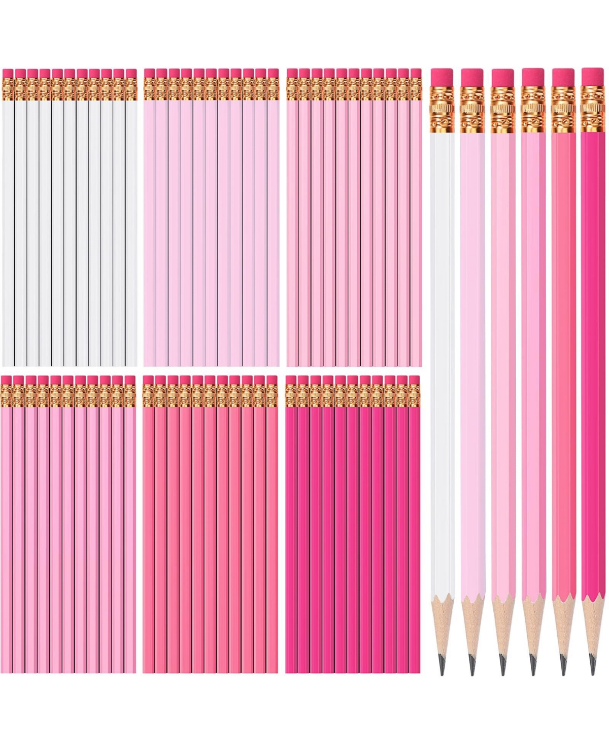 Click here for Gnuadz Hb Pencils Wood Cased Eraser Hexagonal Grap... prices