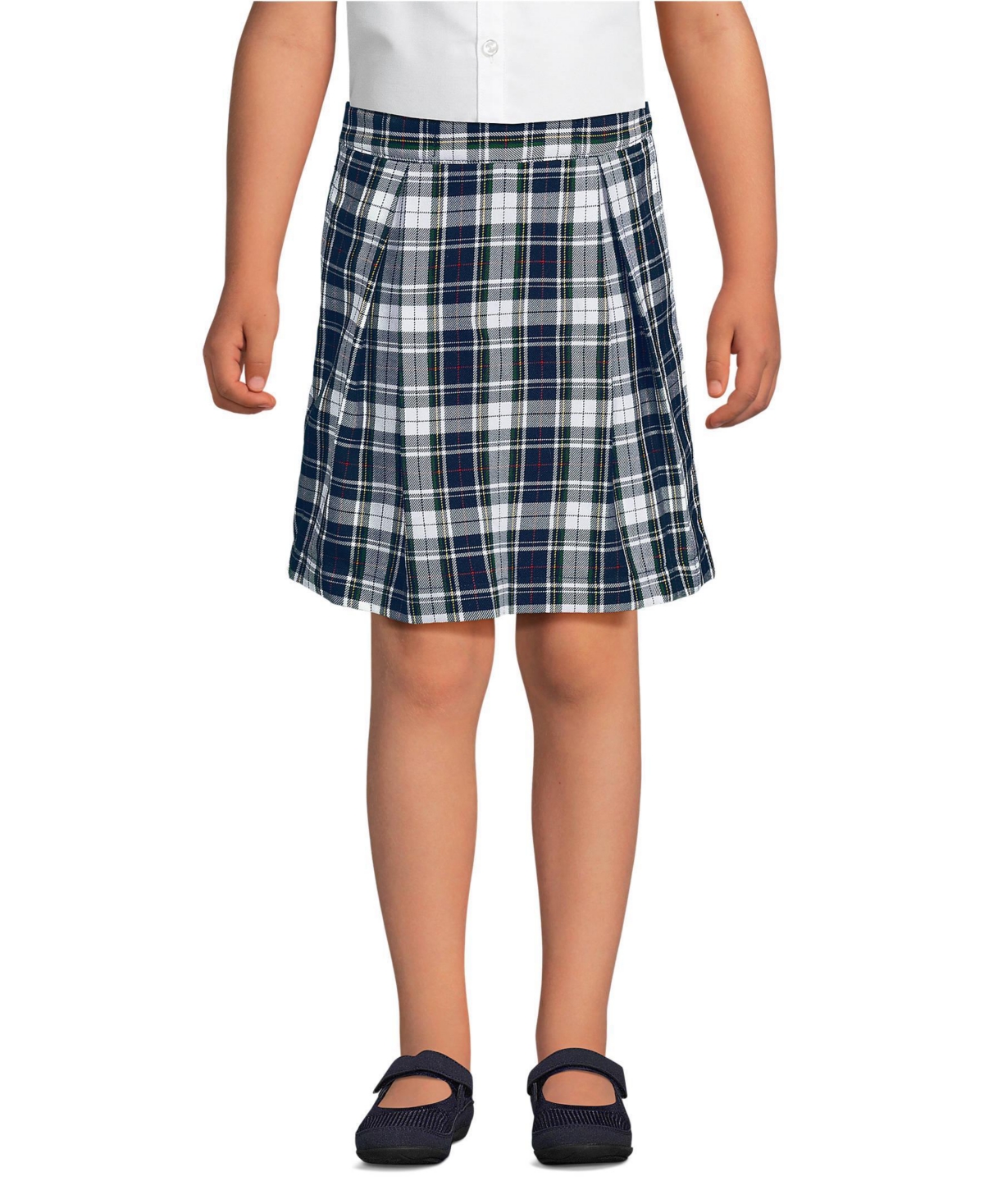 Click here for Lands End Big Girls School Uniform Plaid Skort Top... prices