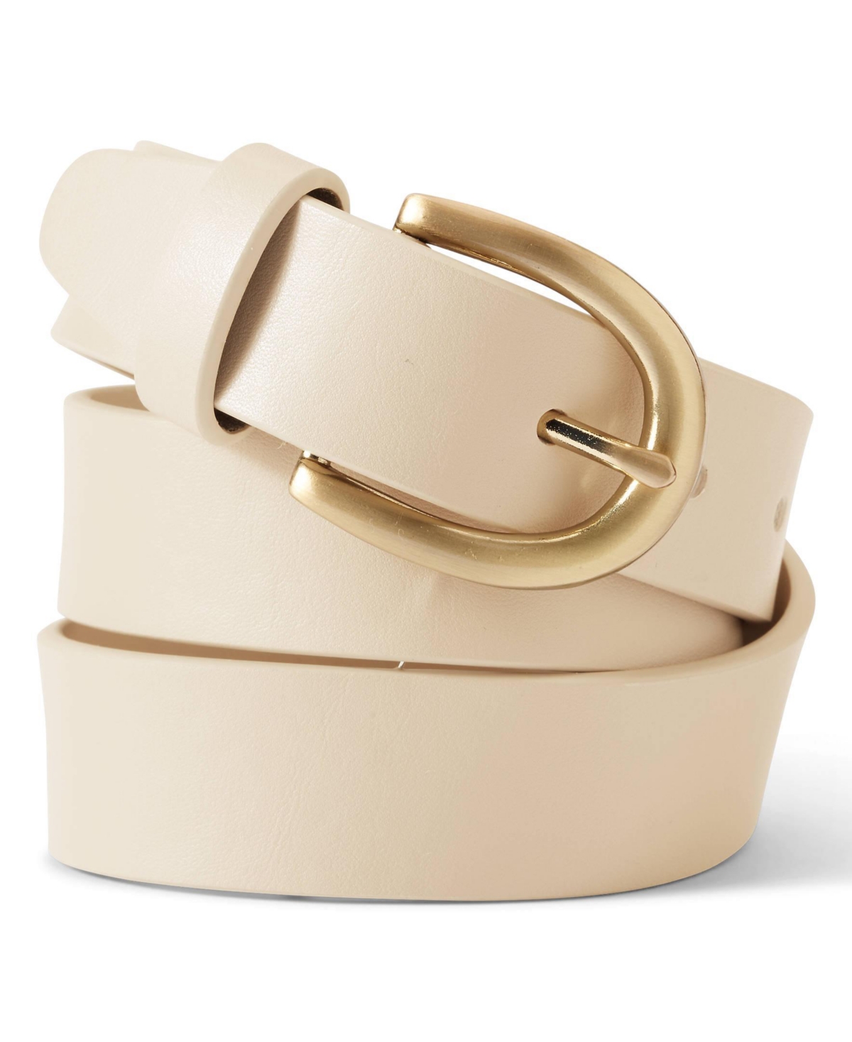 Click here for Lands End Womens Faux Leather Everyday Belt - Coco... prices