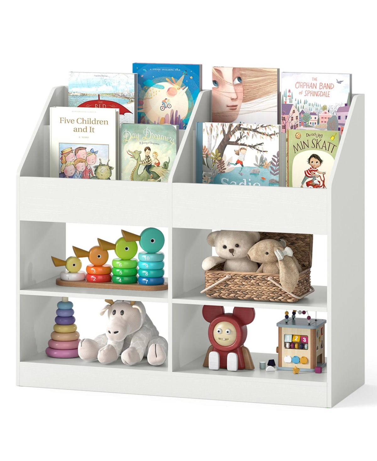 Click here for Gymax 3-Tier Kids Bookshelf with Display Rack and... prices