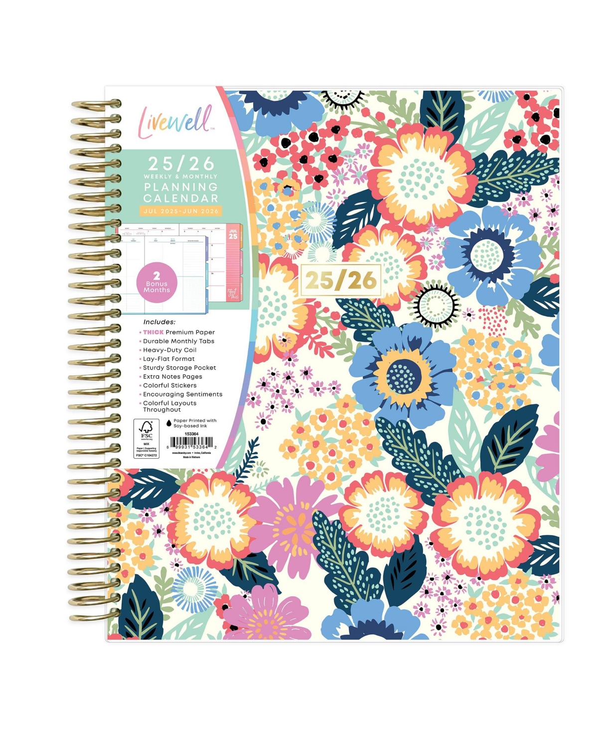 Click here for Gnuadz Academic Planner July-June Wirebound Sticke... prices