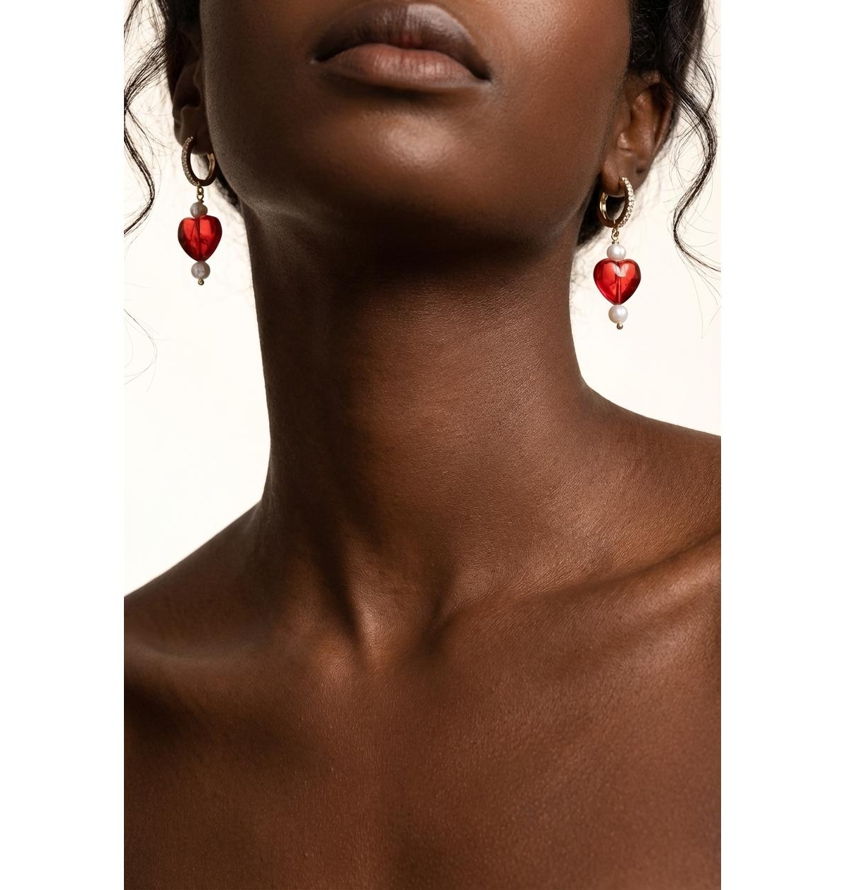 Click here for 18K Gold Plated Freshwater Pearl with a Red Heart... prices