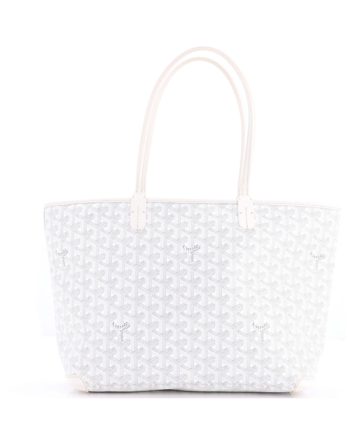 Click here for Pre-Owned Goyard Pm Artois Tote Coated Canvas - Wh... prices