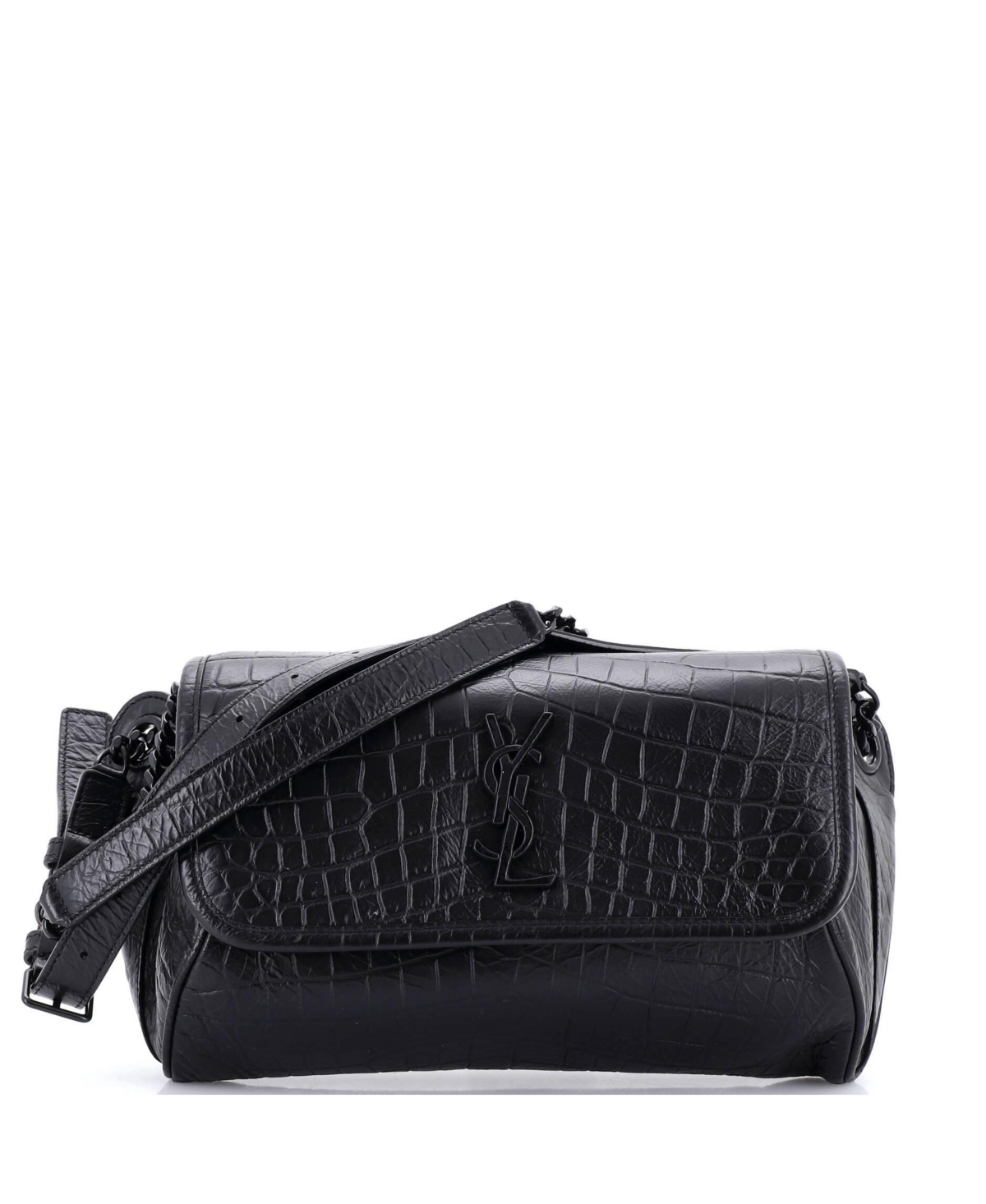 Click here for Pre-Owned Saint Laurent Niki Body Bag Embossed Lea... prices