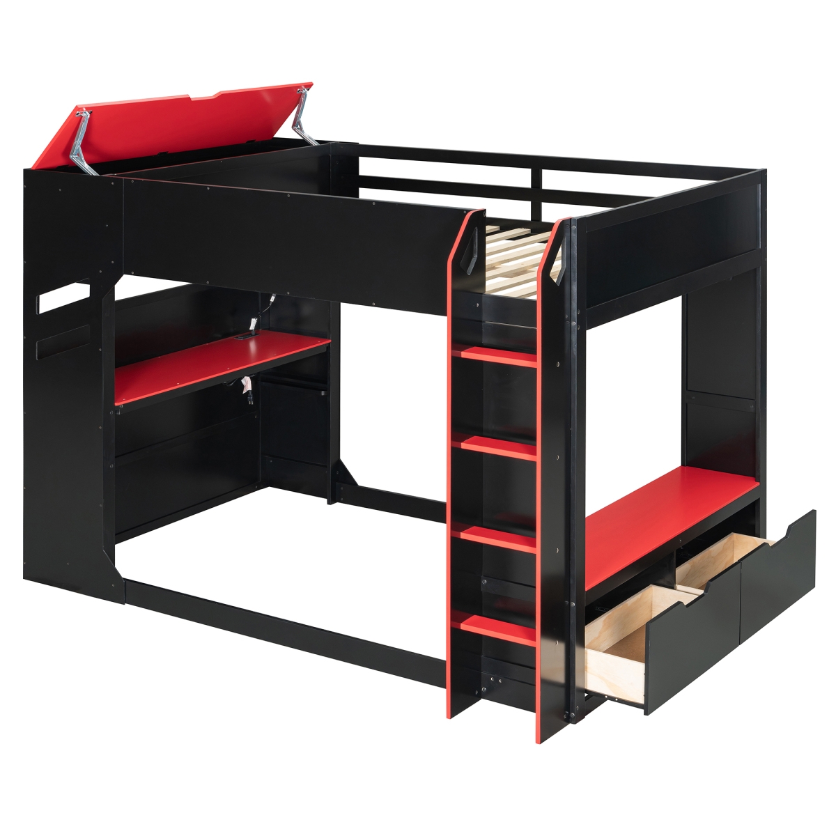 Click here for Streamdale Furniture Full Size Wood Loft Bed with... prices