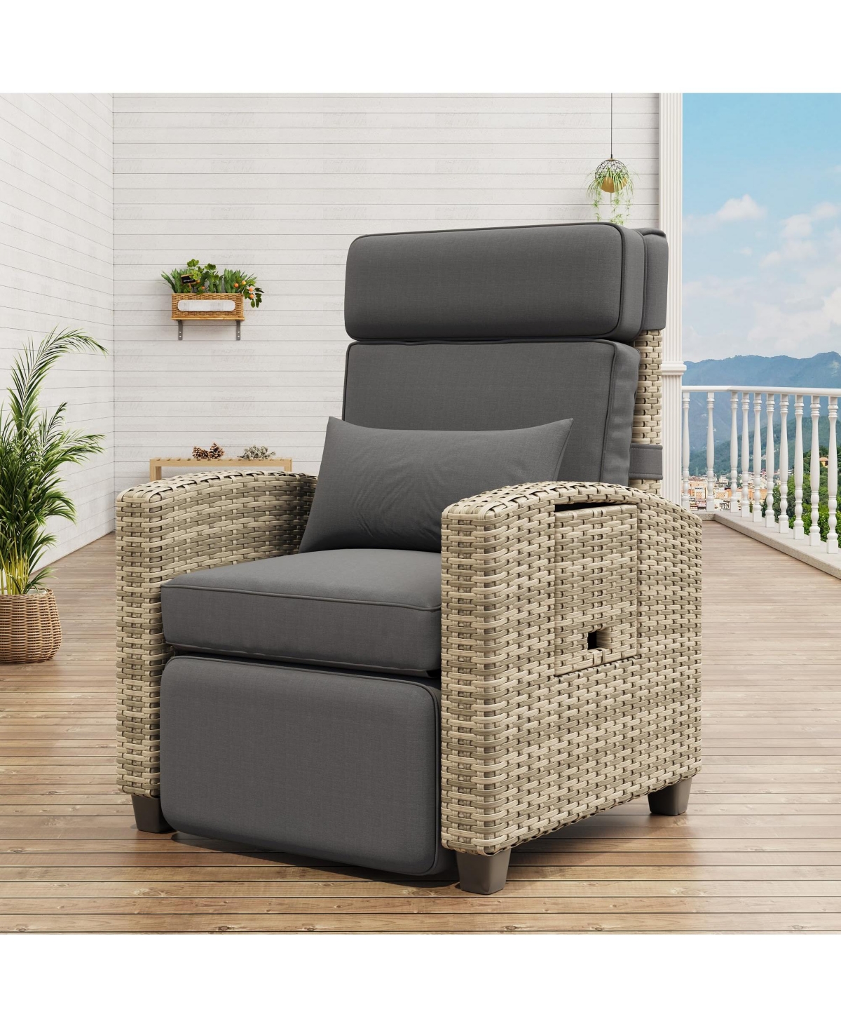 Click here for homfan Adjustable 150degree(s) Reclining Rattan Pa... prices