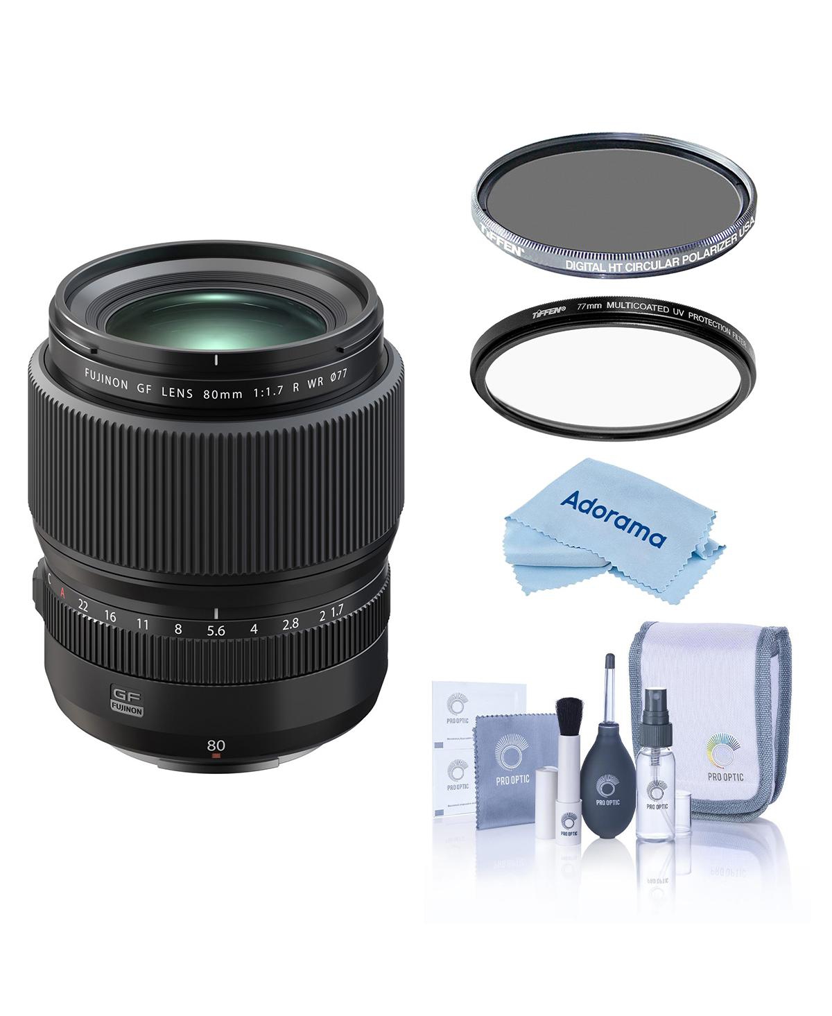 Click here for Fujinon Gf 80mm f/1.7 R Wr Lens  Black  Bundle wit... prices