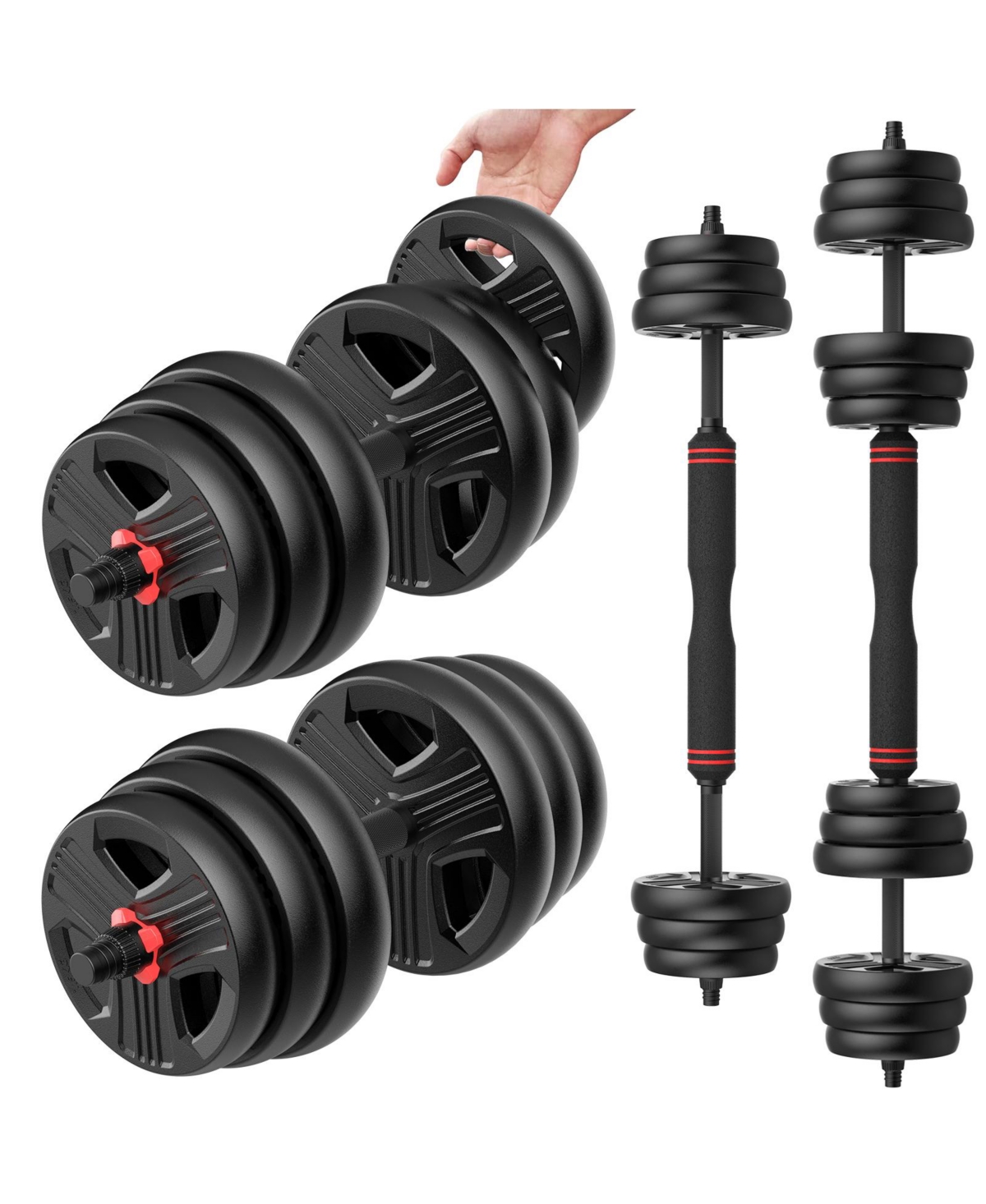 Click here for Fed Fitness Adjustable Dumbbells Set  80LB (40 Lb... prices