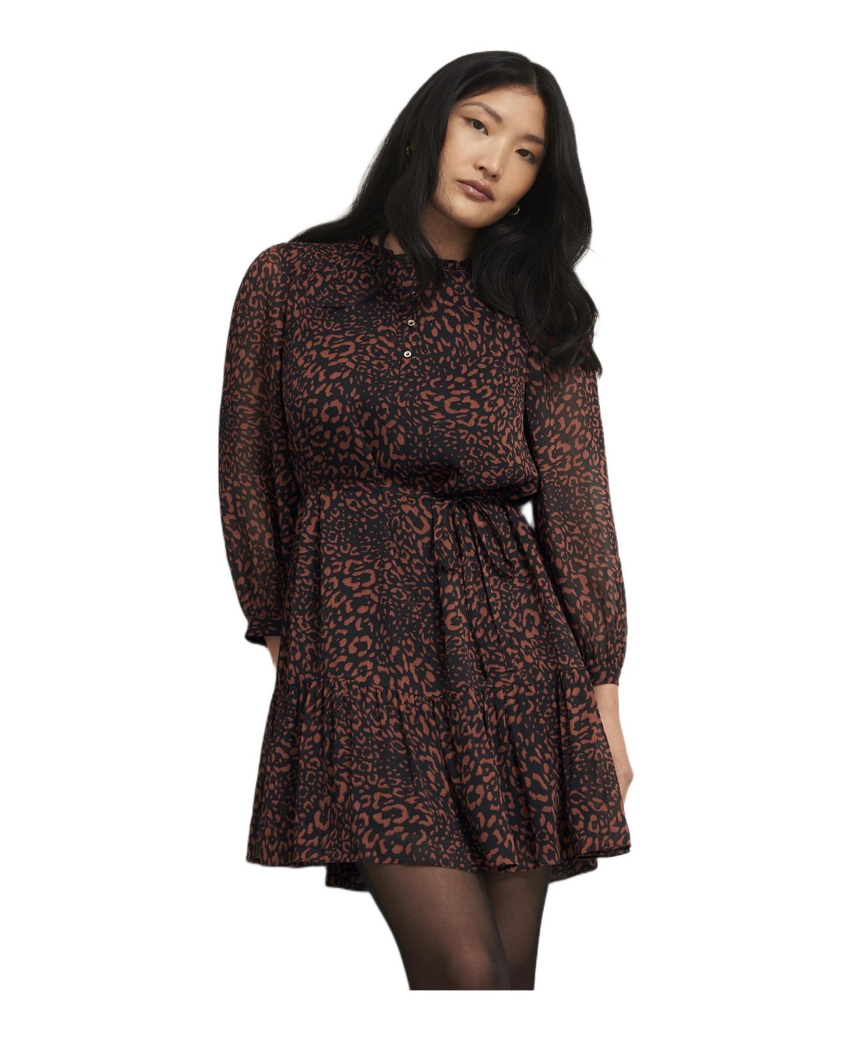 Click here for Hobbs London Womens Monikah Dress - Medium Brown prices