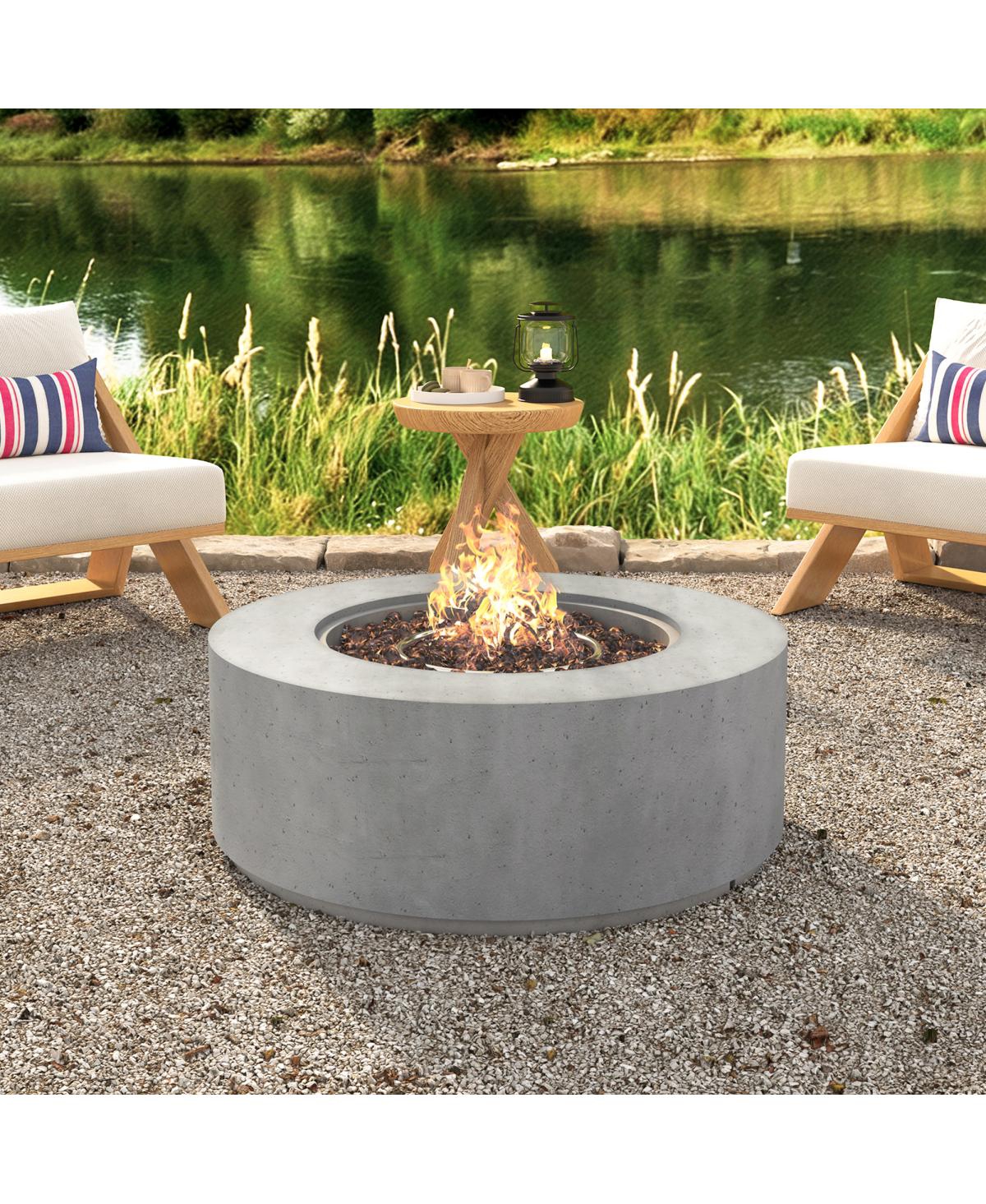 Click here for Streamdale Furniture 38.2 Round Propane Fire Pit T... prices