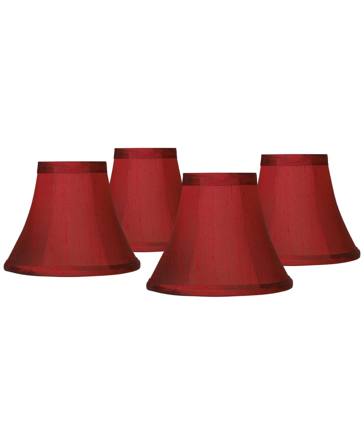 Click here for Springcrest Set of 4 Bell Lamp Shades Faux Silk Sm... prices