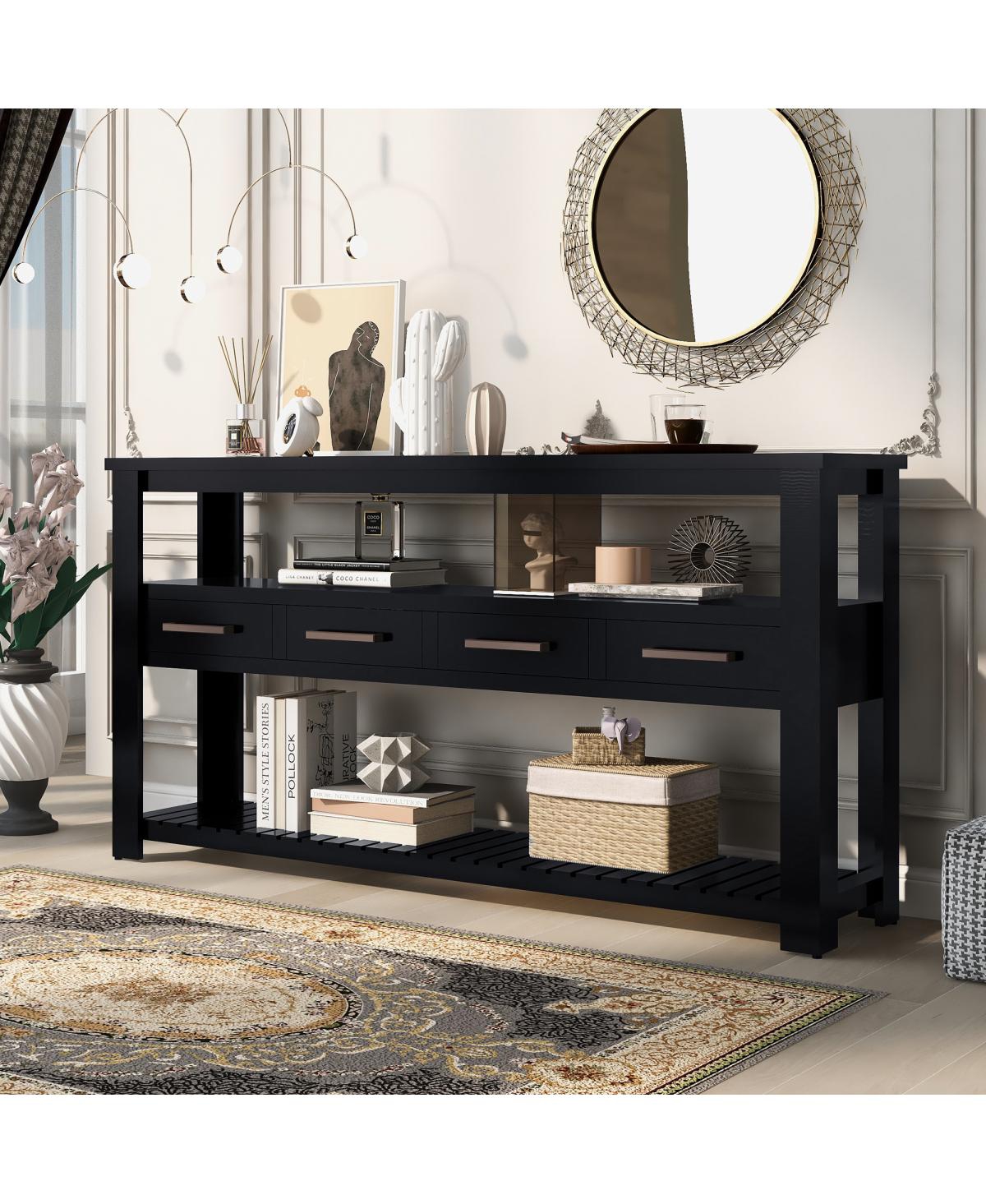Click here for Streamdale Furniture 61.5 Large 4-Drawer Console T... prices