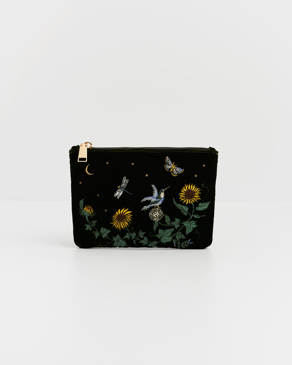 Click here for Fable England Womens Sunflower Velvet Embroidered... prices