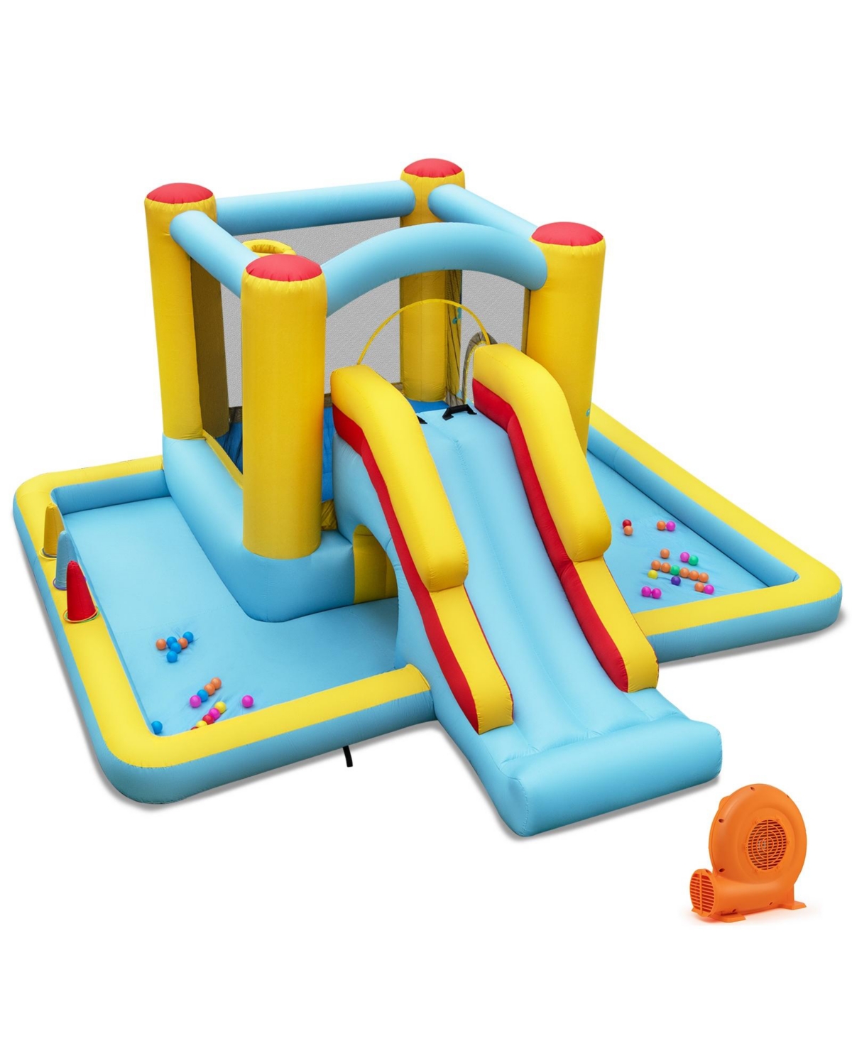 Click here for Slickblue Inflatable Bouncy Castle 7-in-1 with Sli... prices