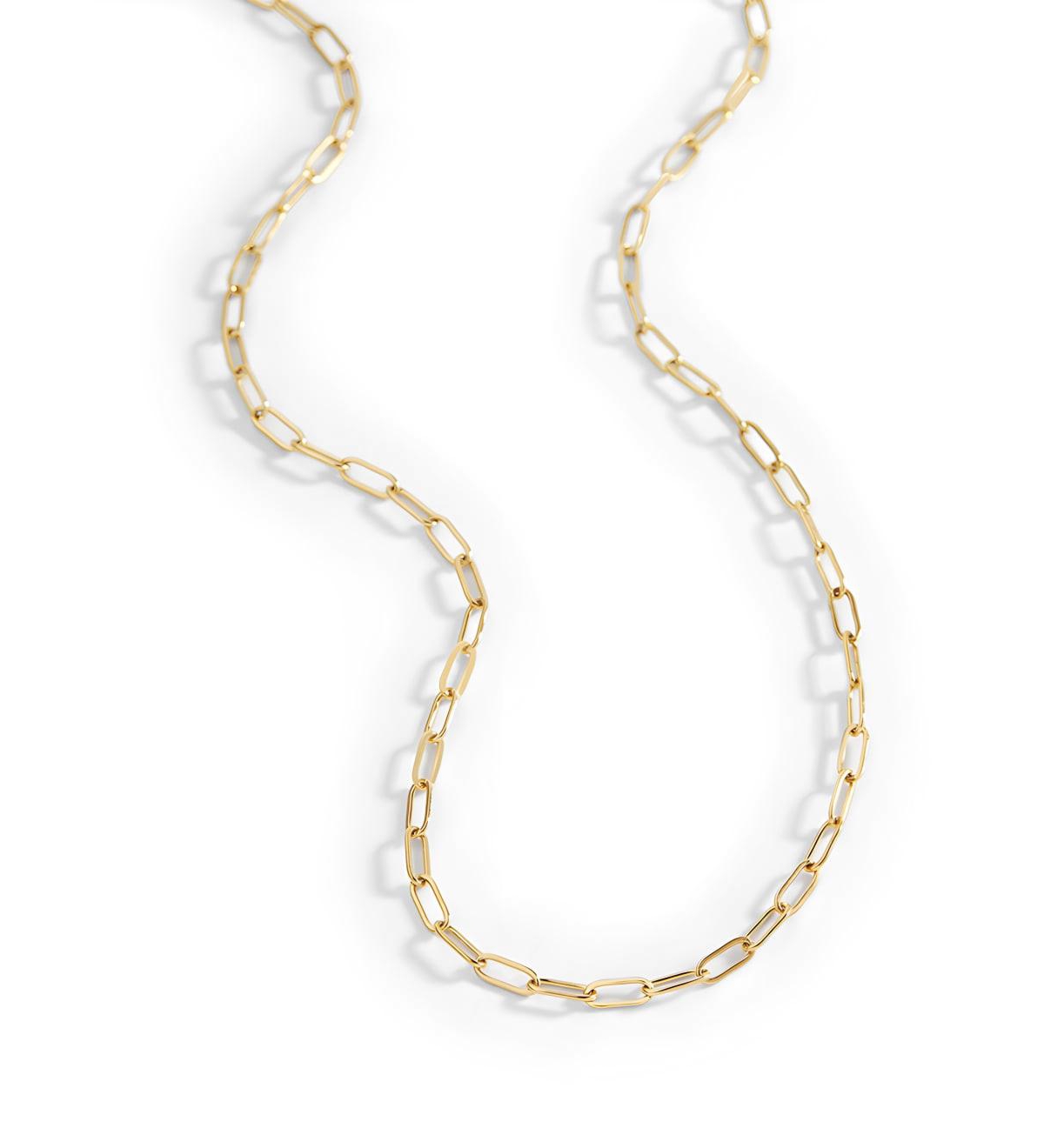 Click here for Mint & Lily Thin Paperclip Necklace - Gold tone prices