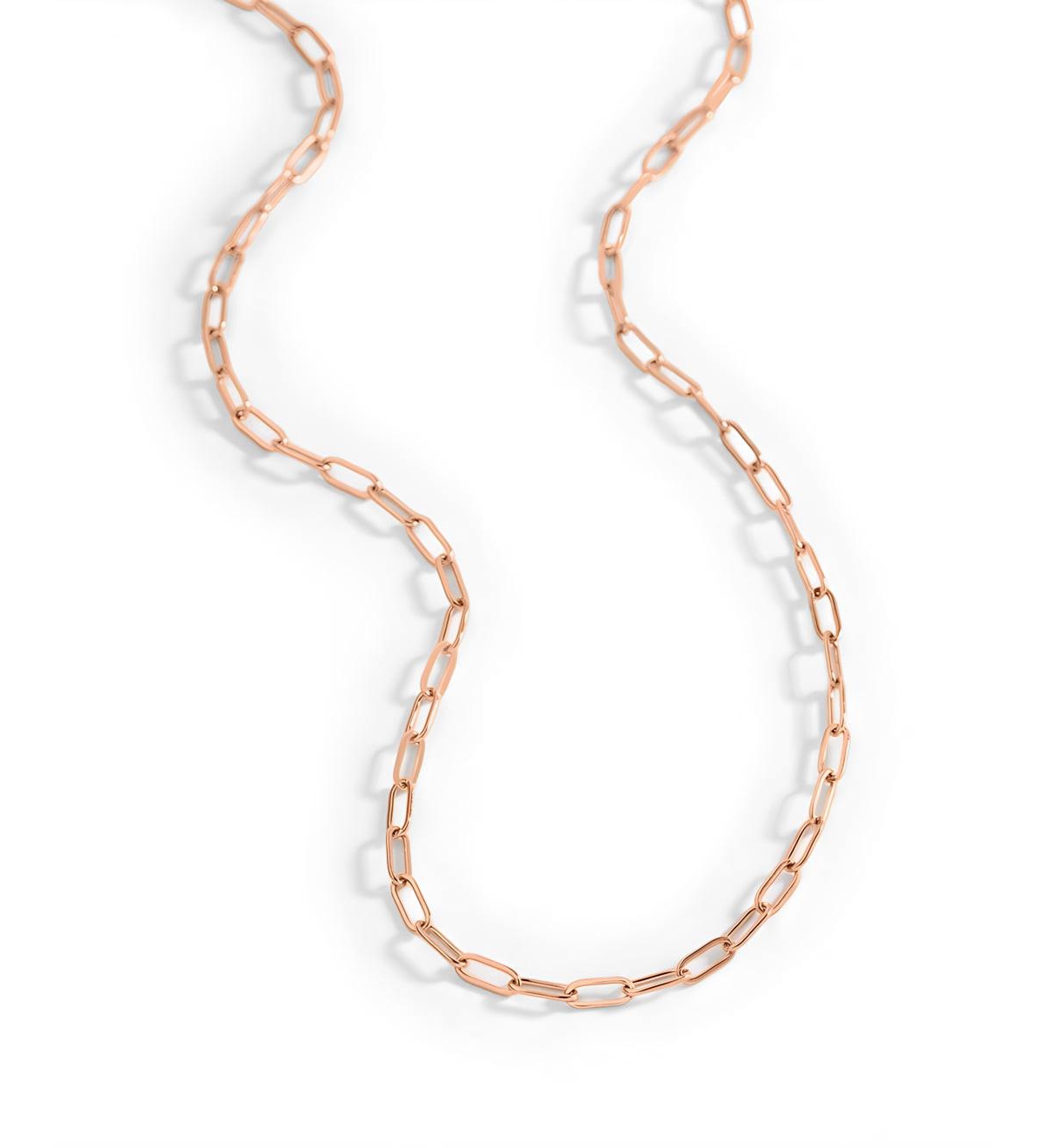Click here for Mint & Lily Thin Paperclip Necklace - Rose gold to... prices