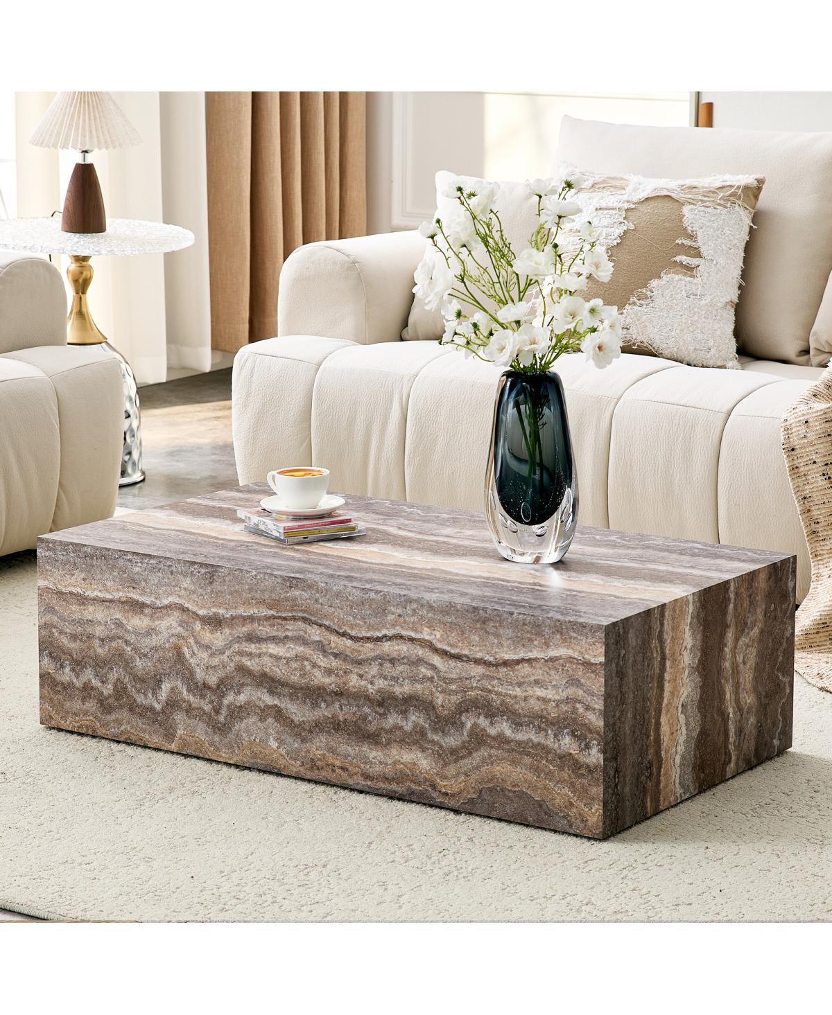 Click here for Streamdale Furniture 39.3 Marble Patterned Mdf Rec... prices