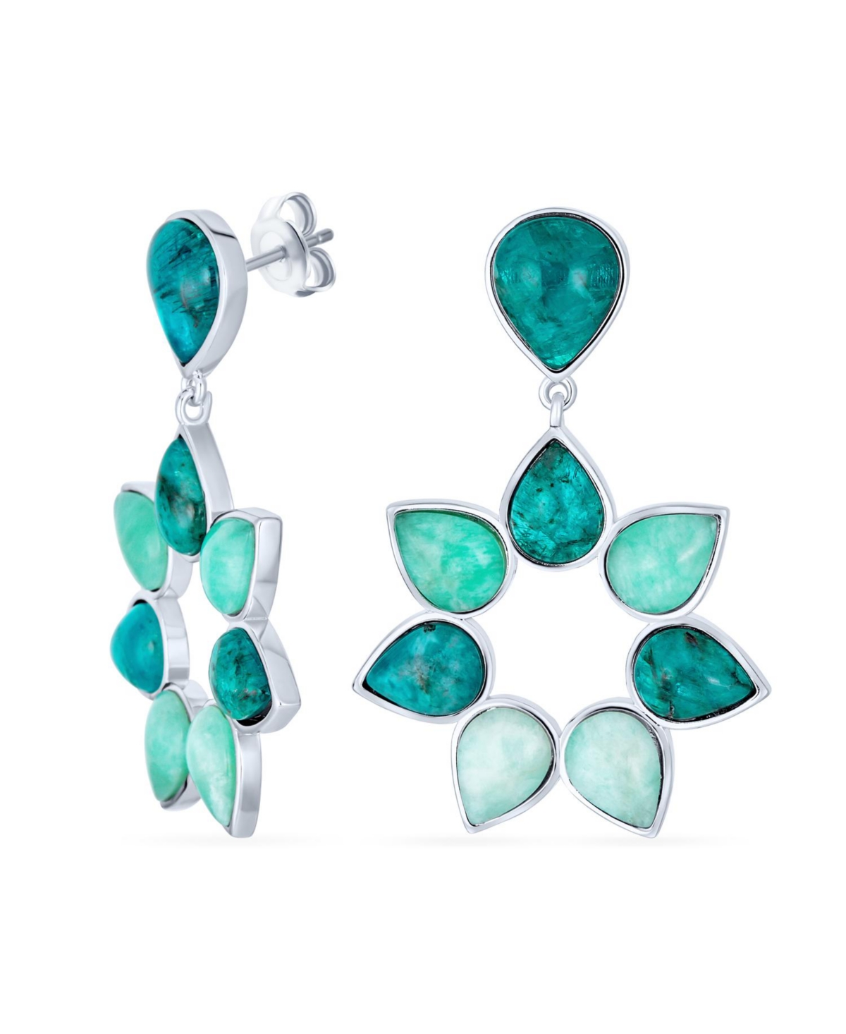 Click here for Bling Jewelry Modern Teal Apatite Green Brazil Ama... prices