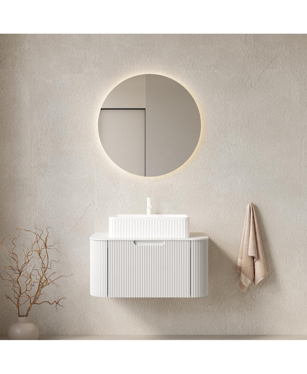 Click here for Sillysis Wall Mounted Bathroom Vanity with Rectang... prices