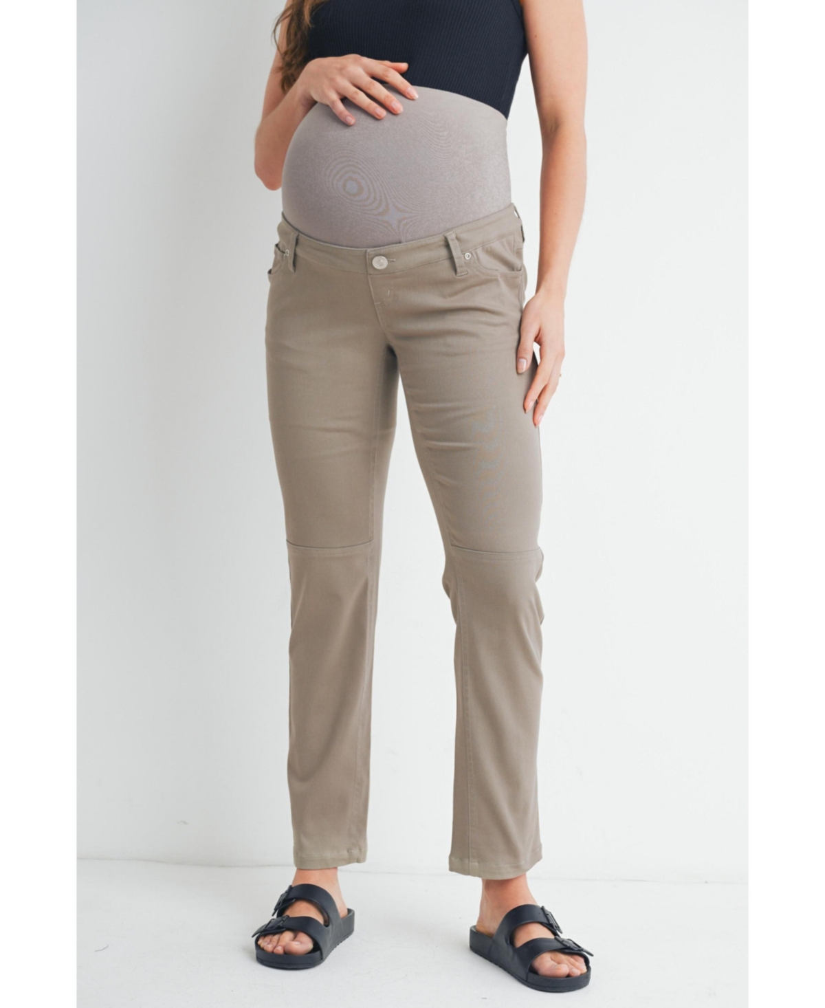 Click here for Hello Miz Maternity Straight Leg Pants with Over t... prices