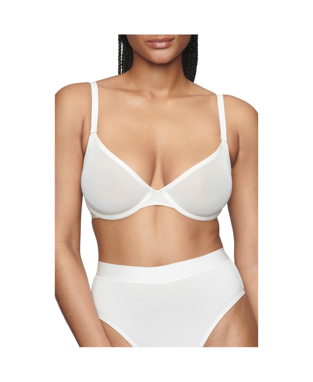 Click here for Cuup Womens The Plunge - Mesh Bra - Salt prices