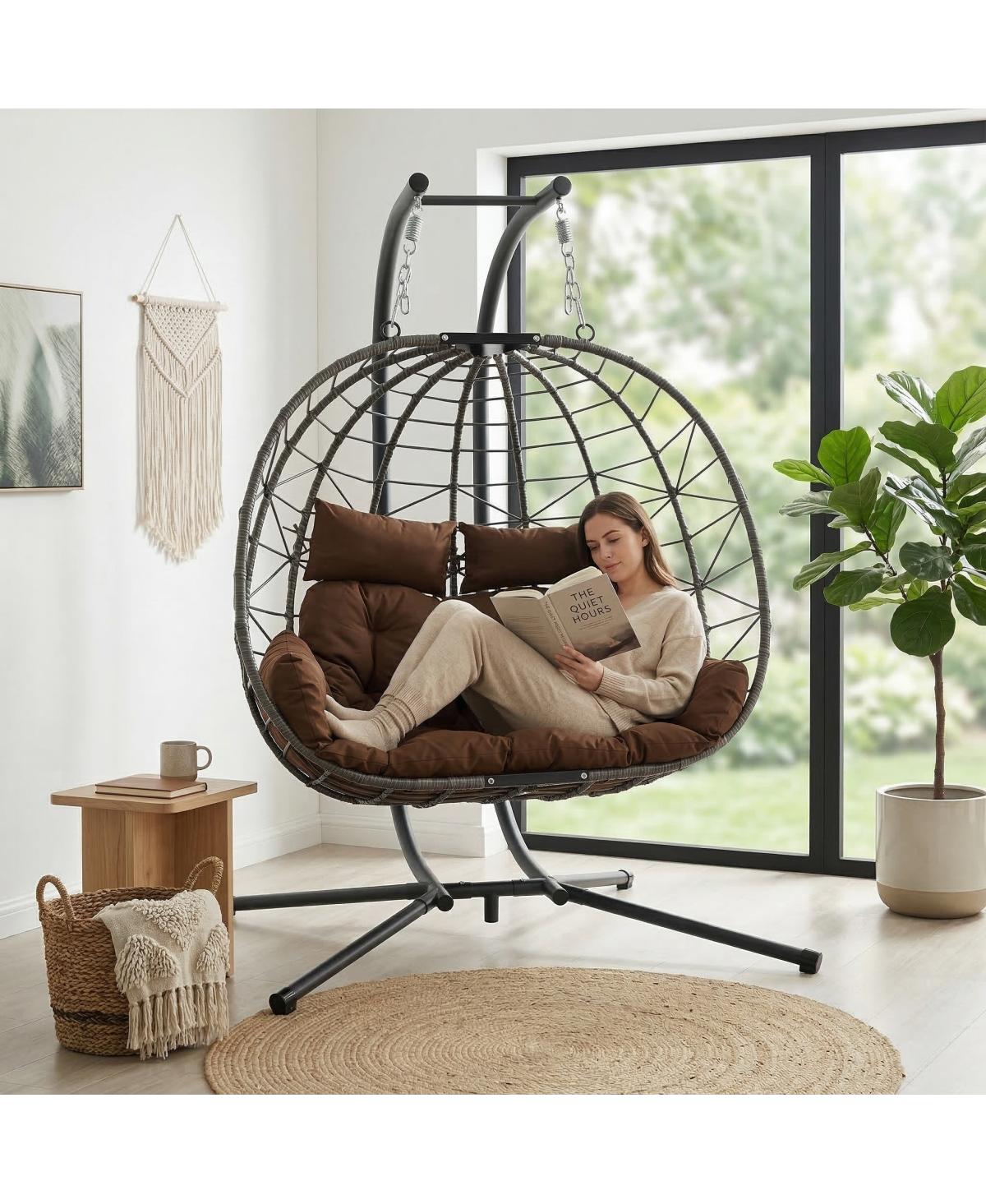 Click here for Streamdale Furniture Double Hanging Egg Chair with... prices