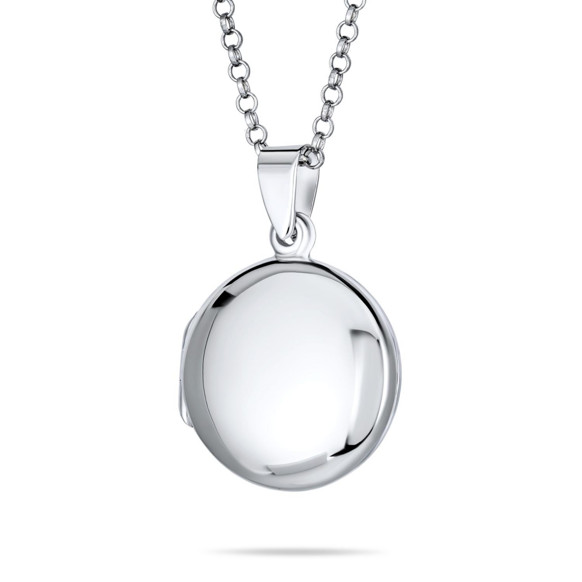 Click here for Bling Jewelry Simple Round Photo Locket Necklace M... prices