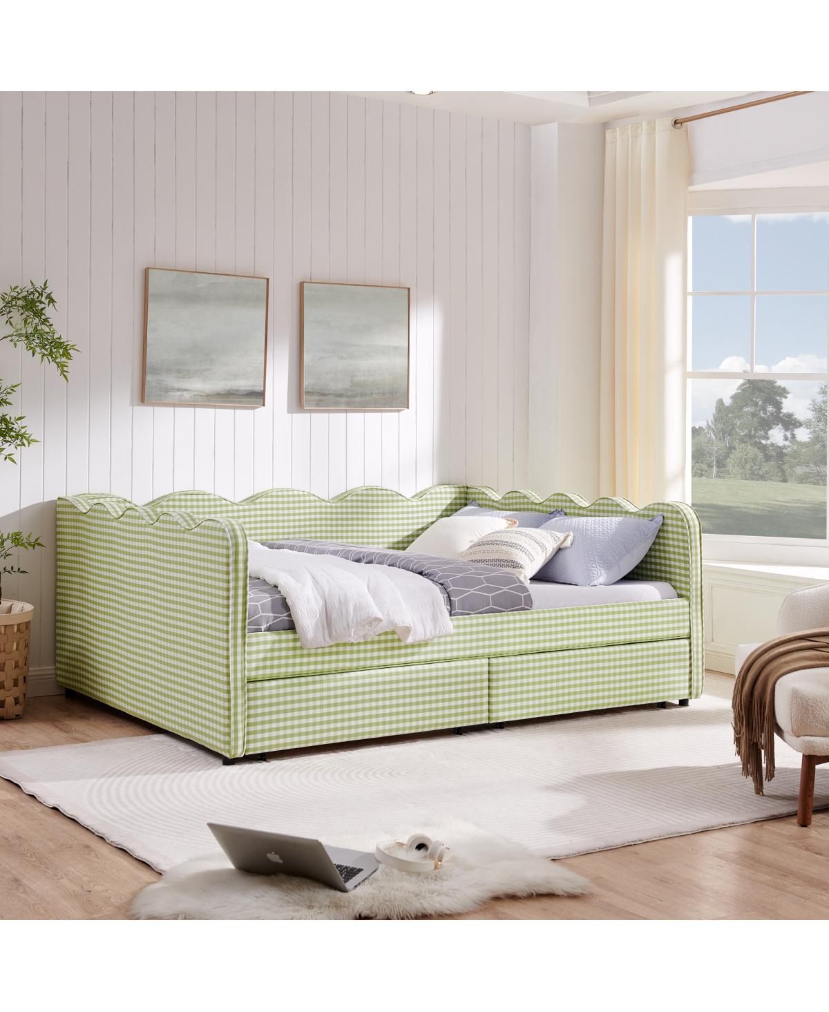 Click here for Streamdale Furniture Queen Size Gingham Daybed wit... prices